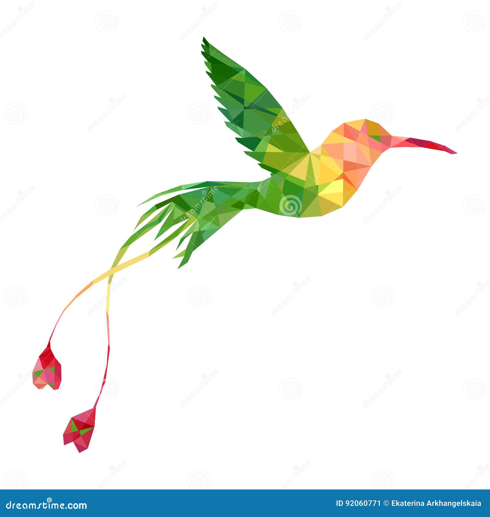 Hummingbird Silhouette Vector Illustration, Cartoon Drawing Of ...