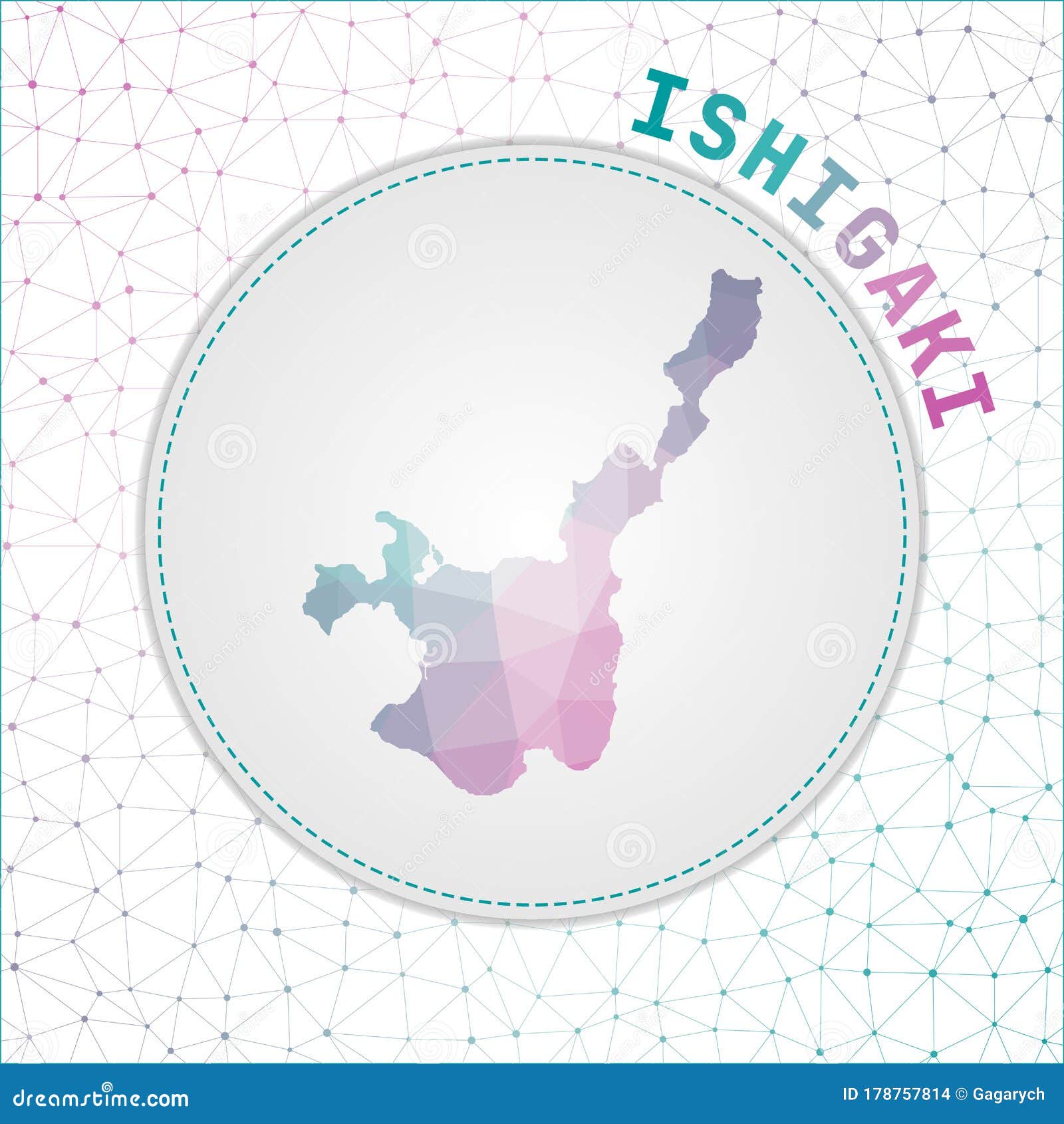 Ishigaki Network Map. Vector Illustration | CartoonDealer.com #233377768