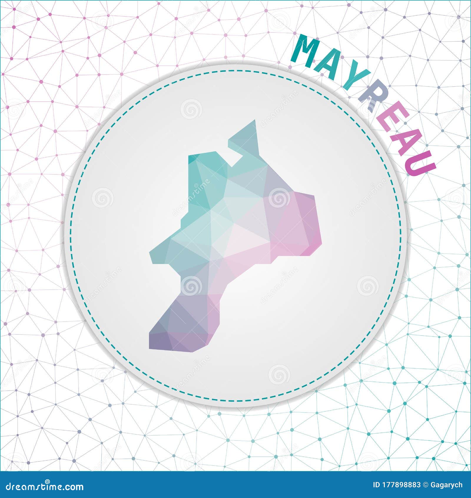 Vector Polygonal Mayreau Map. Stock Vector - Illustration of card ...