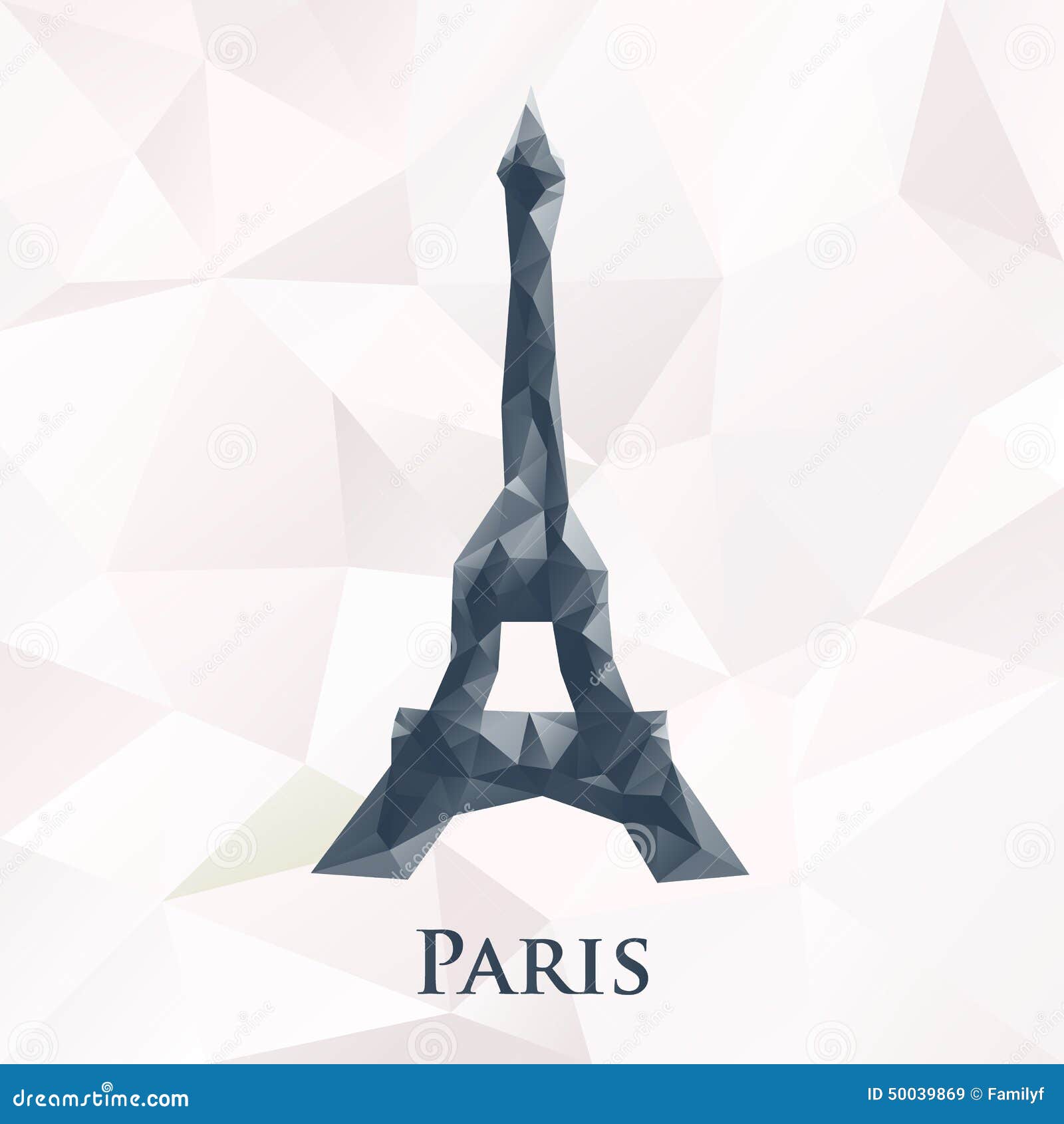 Triangle Eiffel Tower Vector Illustration | CartoonDealer.com #41591326