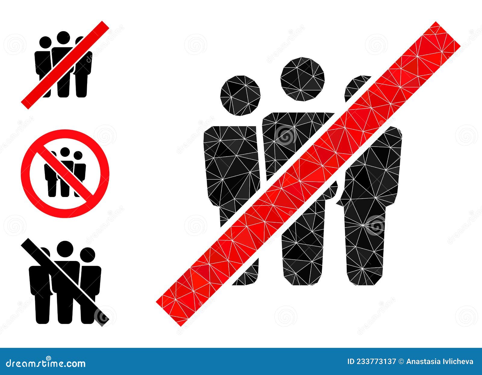 Stop People Mosaic Of Stop People Items And Distress Prevent Stamp ...