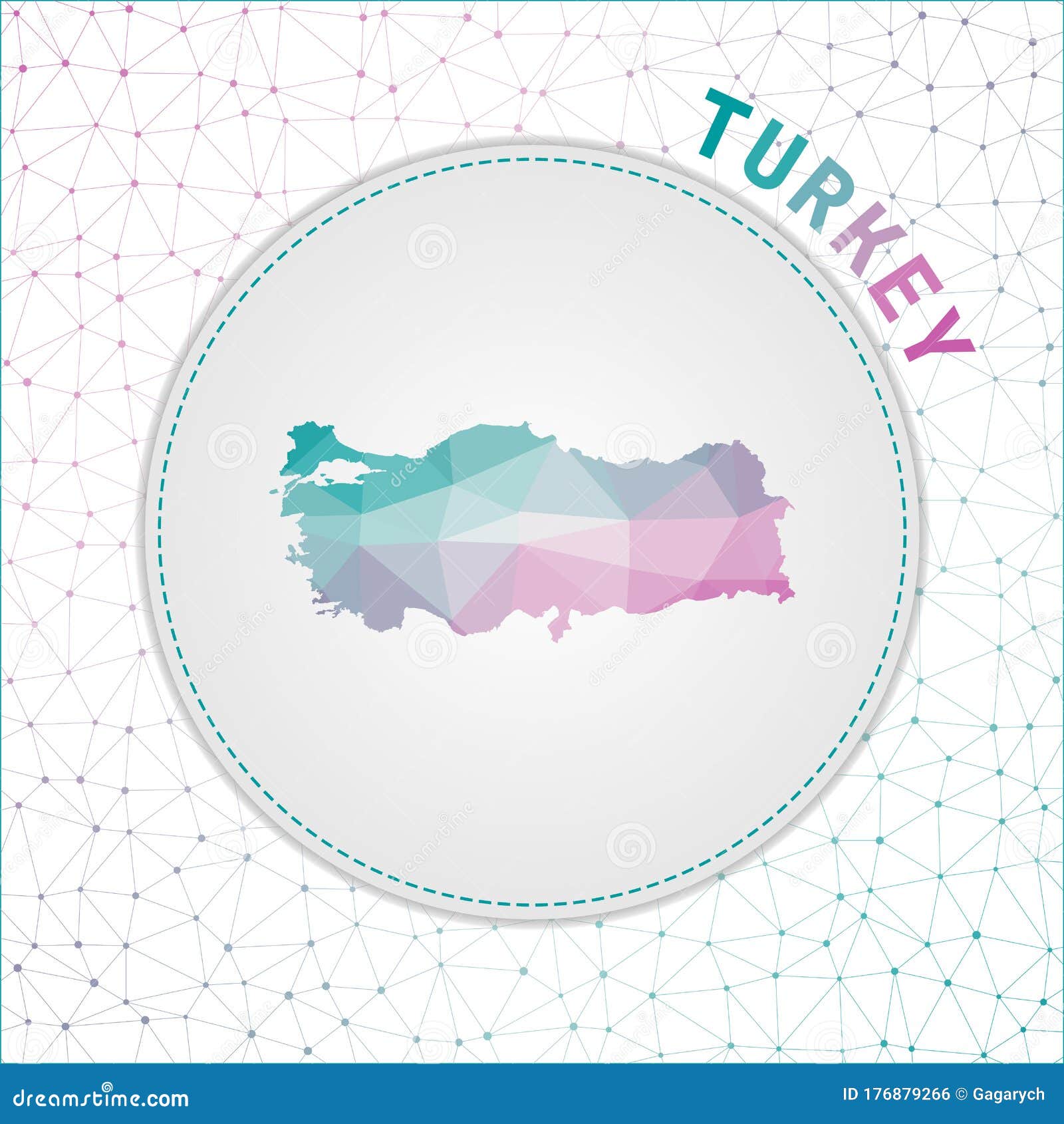 Vector Polygonal Turkey Map. Stock Vector - Illustration of element ...