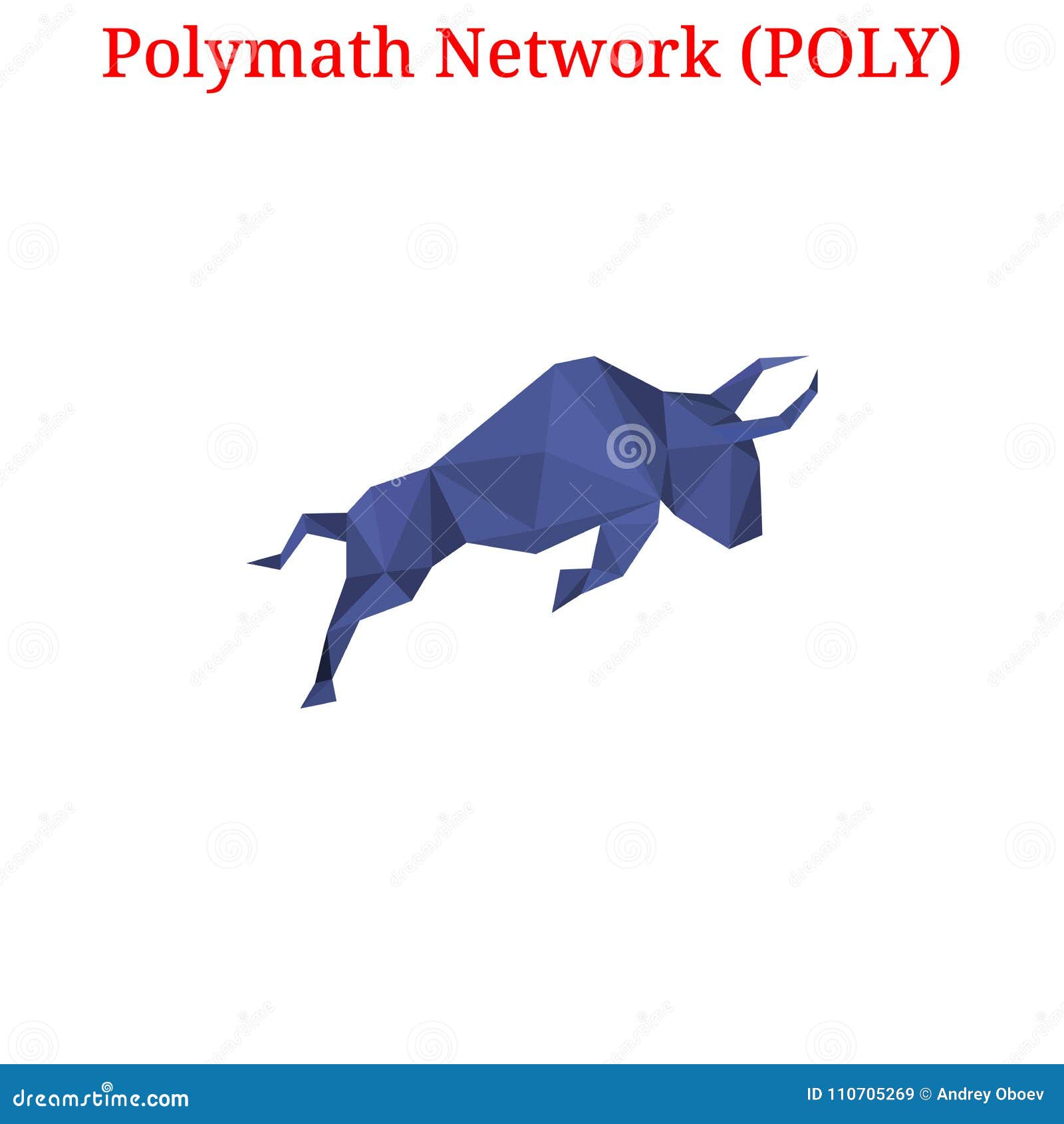 Polymath POLY Coin Cryptocurrency Concept Banner Background Cartoon ...