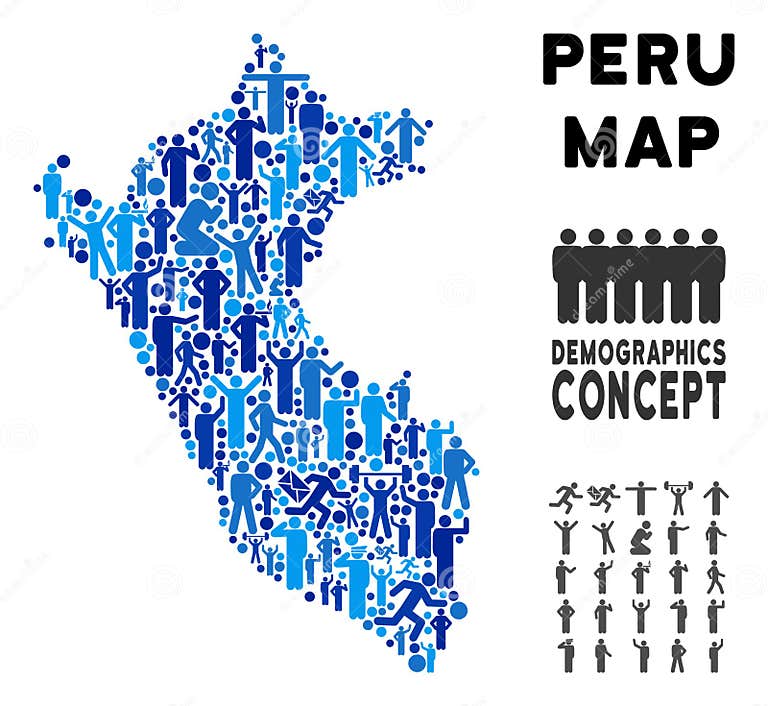 People Peru Map stock vector. Illustration of abstract - 119833680