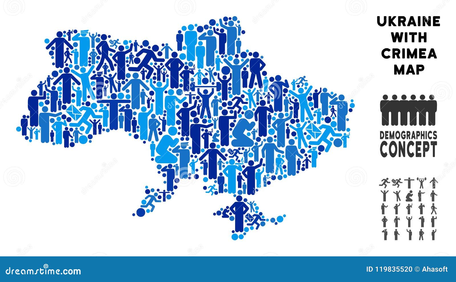 Tmt Demography Concept Icon Cartoon Vector | CartoonDealer.com #211273609