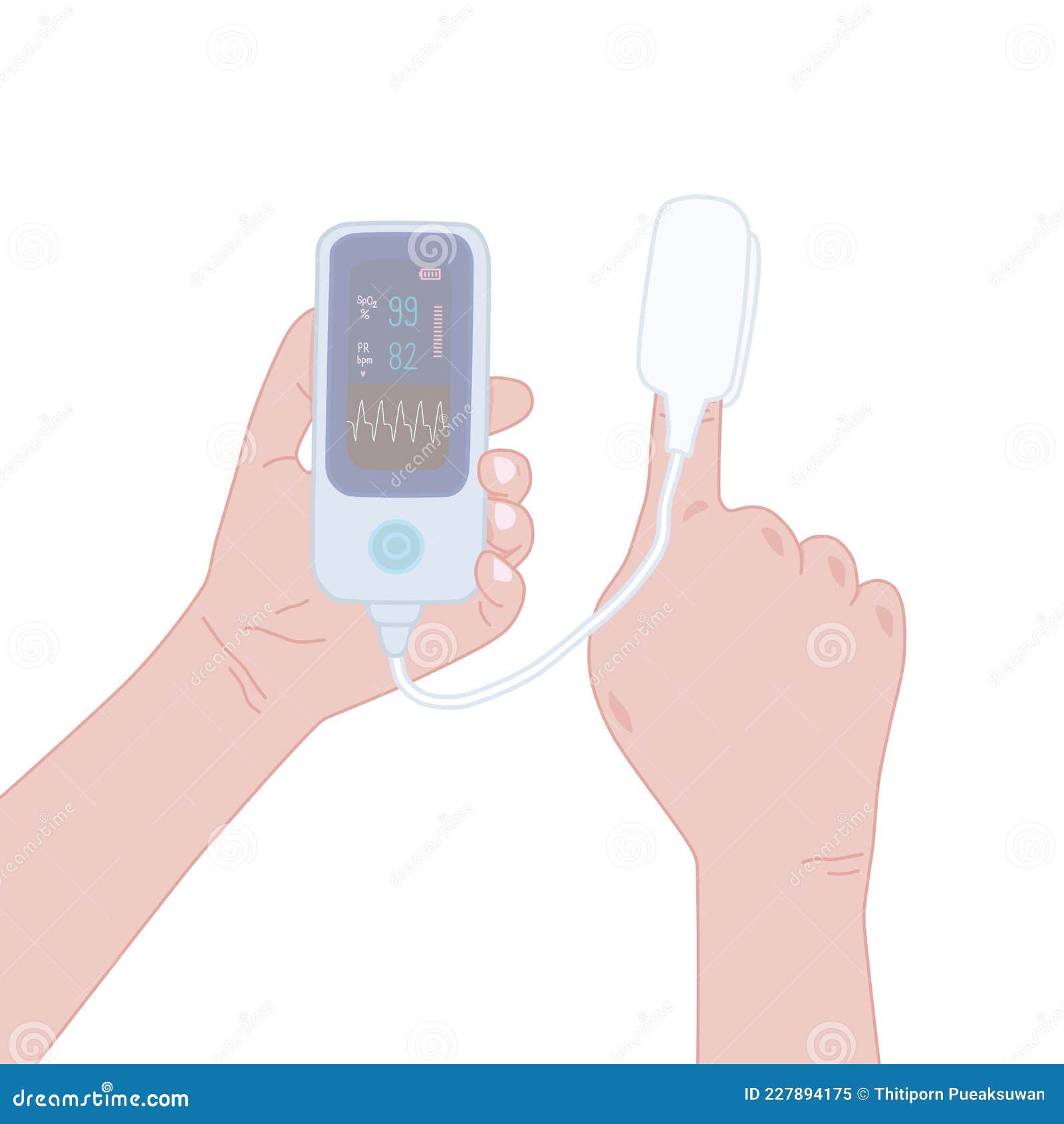Portable Pulse Oximeter Apply on the Finger with Digital Display Oxygen ...
