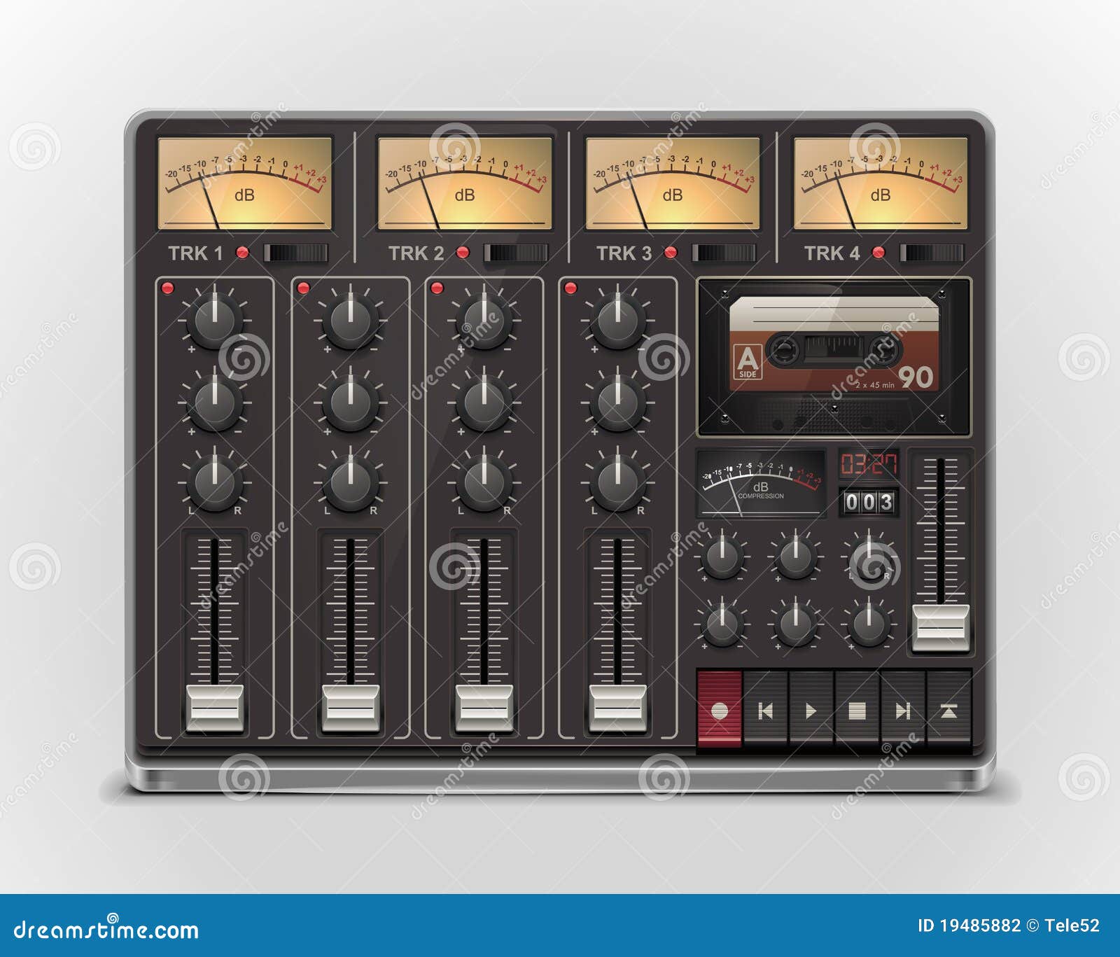 Recording Studio Labels Set Royalty-Free Stock Photo | CartoonDealer ...