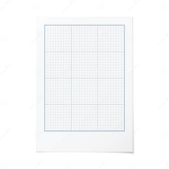 Vector Portrait Orientation Engineering Graph Paper Stock Vector ...
