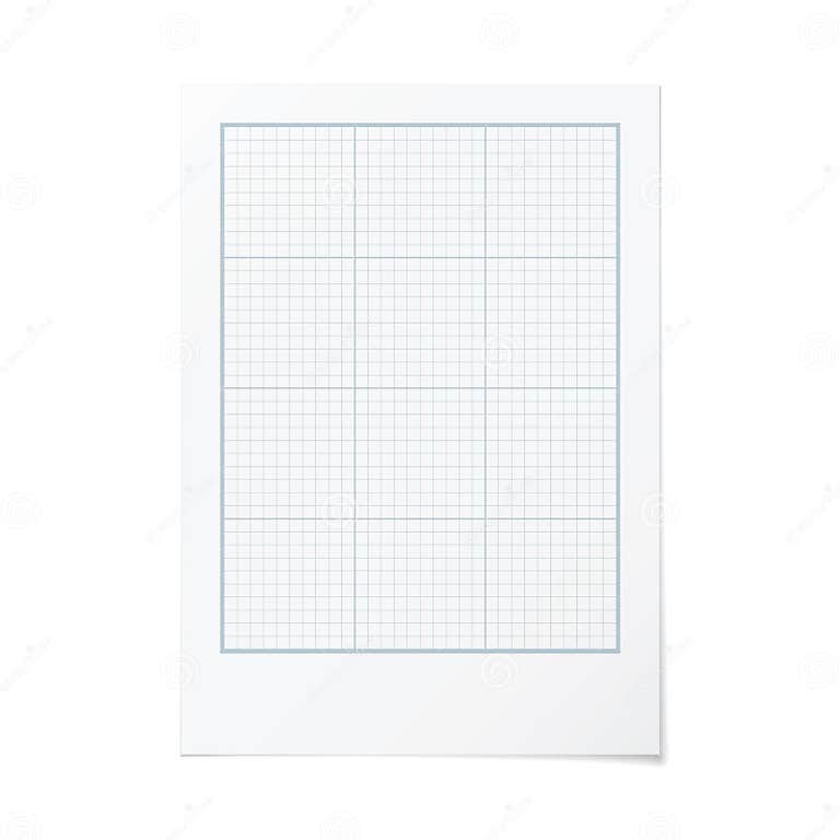 Vector Portrait Orientation Engineering Graph Paper Stock Vector ...