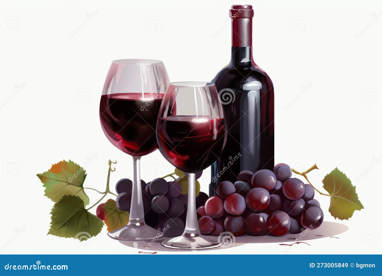 Vector Portrait of a Wine Bottle Design. Generative Ai Stock ...