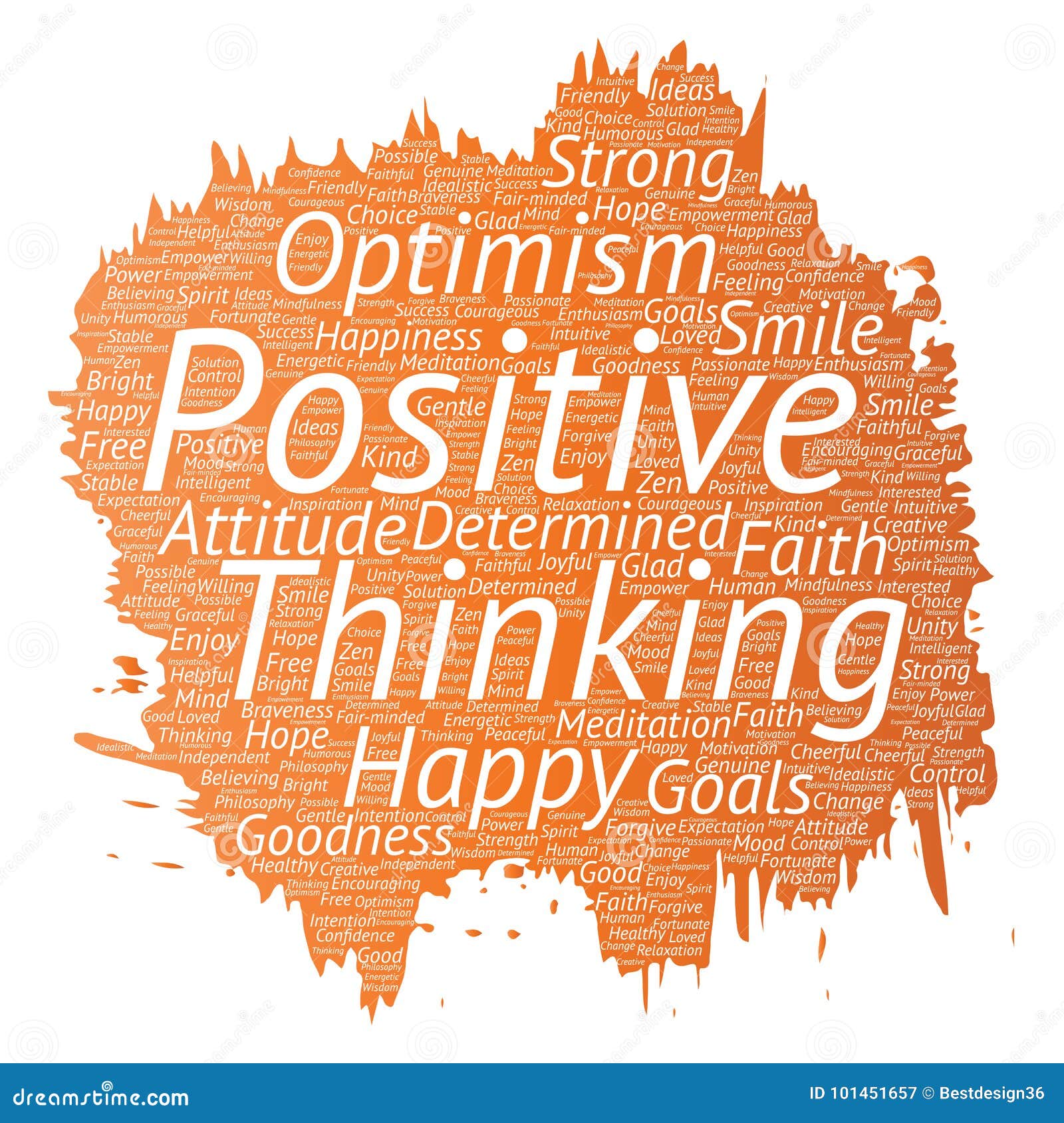 Vector Positive Thinking, Happy Strong Attitude Stock Vector ... Vector Positive Thinking, Happy Strong Attitude Stock Vector ...