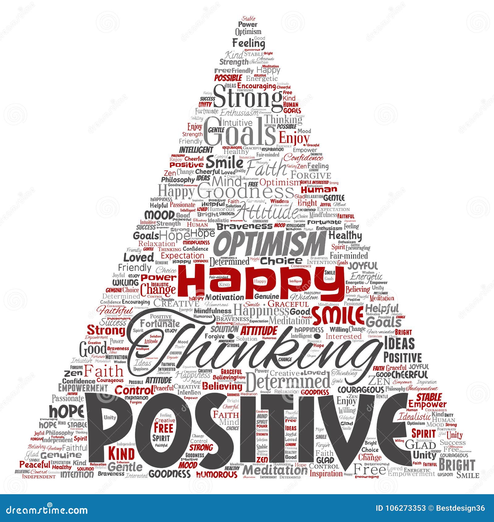 Vector Positive Thinking, Happy Strong Attitude Stock Vector ... Vector Positive Thinking, Happy Strong Attitude Stock Vector ...