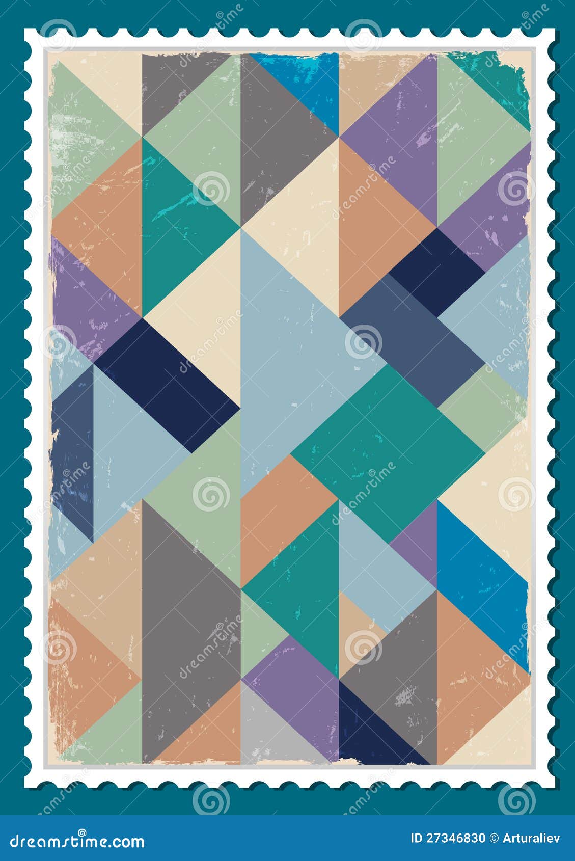 Vector post stamp stock vector. Illustration of paper - 27346830
