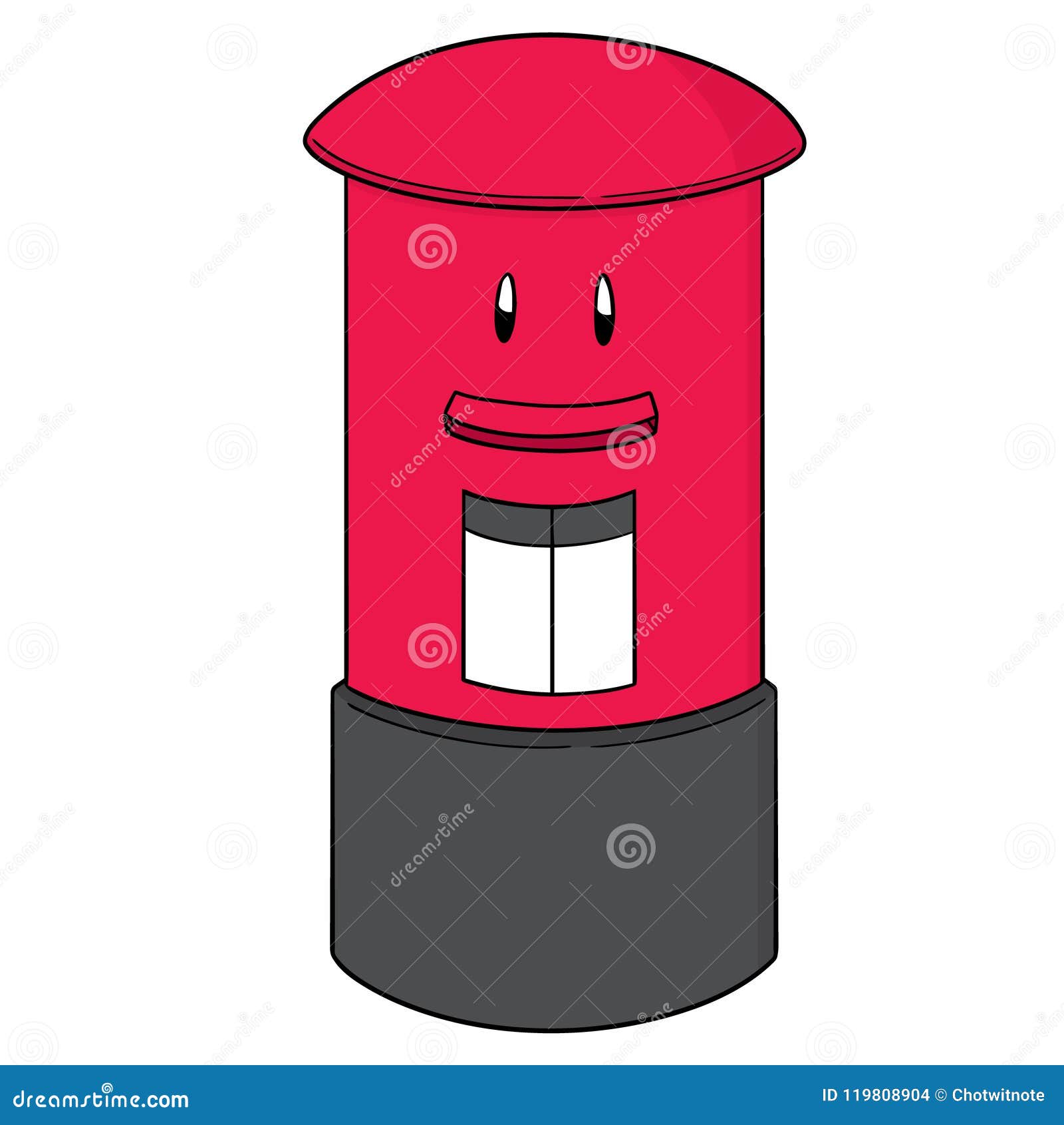 Vector of postbox cartoon stock vector. Illustration of news - 119808904