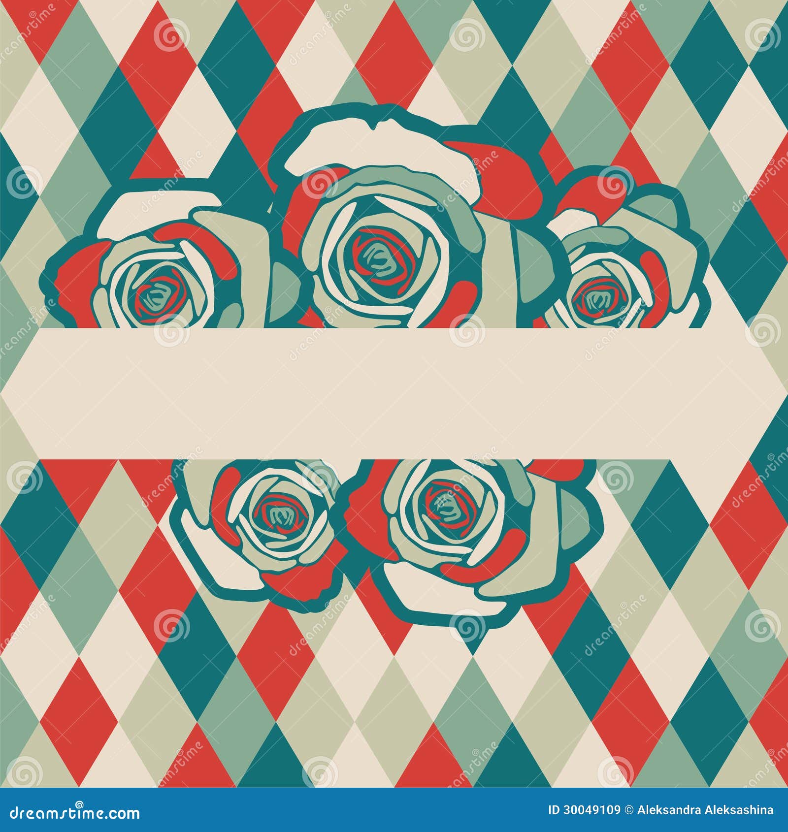 Floral postcard stock vector. Illustration of love, abstract - 30049109