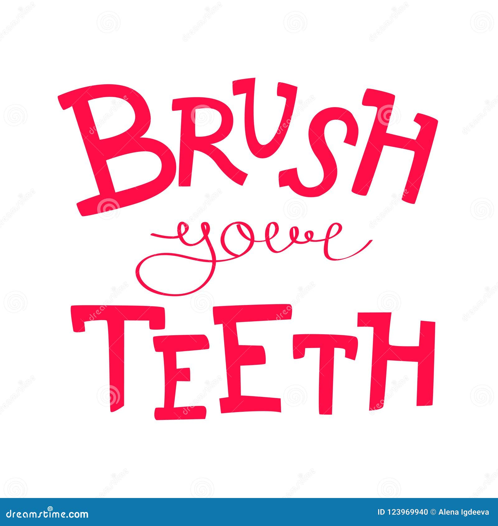 Lettering illustration stock vector. Illustration of vector - 123969940