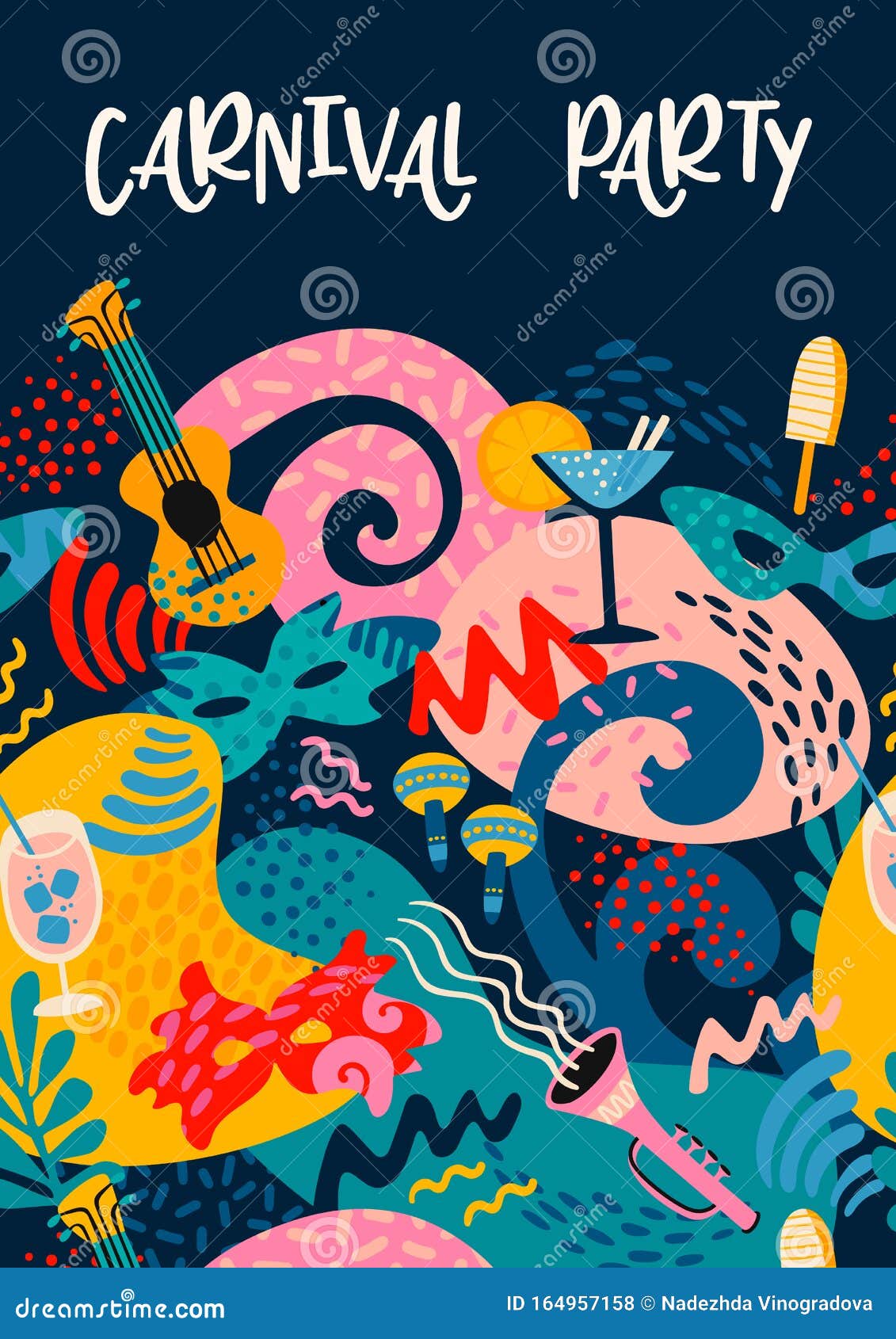 Carnival Objects Sketch Vector Illustration | CartoonDealer.com #24689718