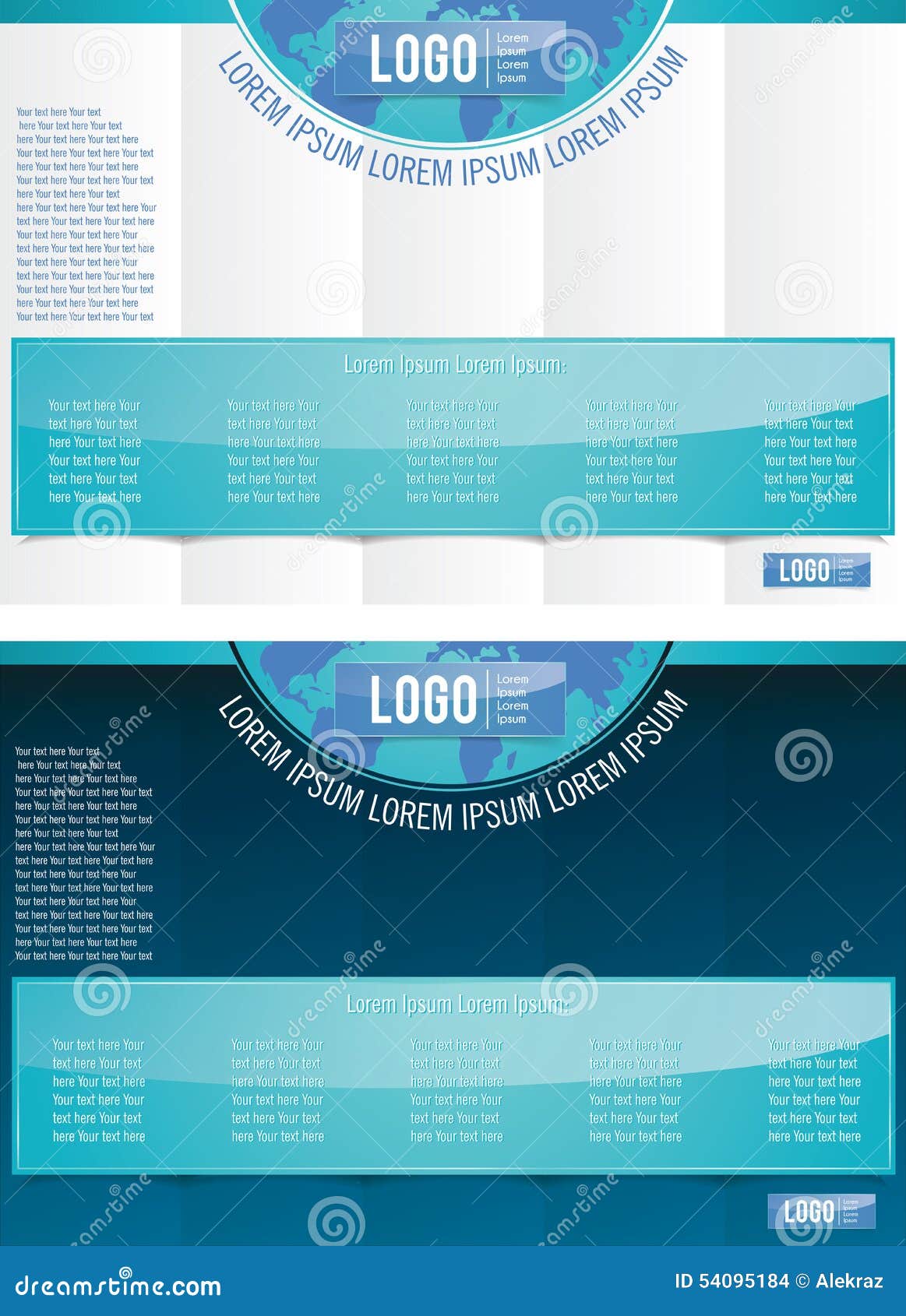 Vector Poster Design, Template in Two Variables Stock Vector ...