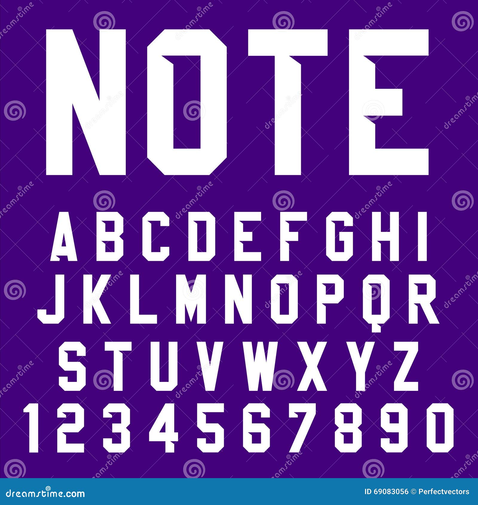 Vector Poster Font stock vector. Illustration of poster - 69083056