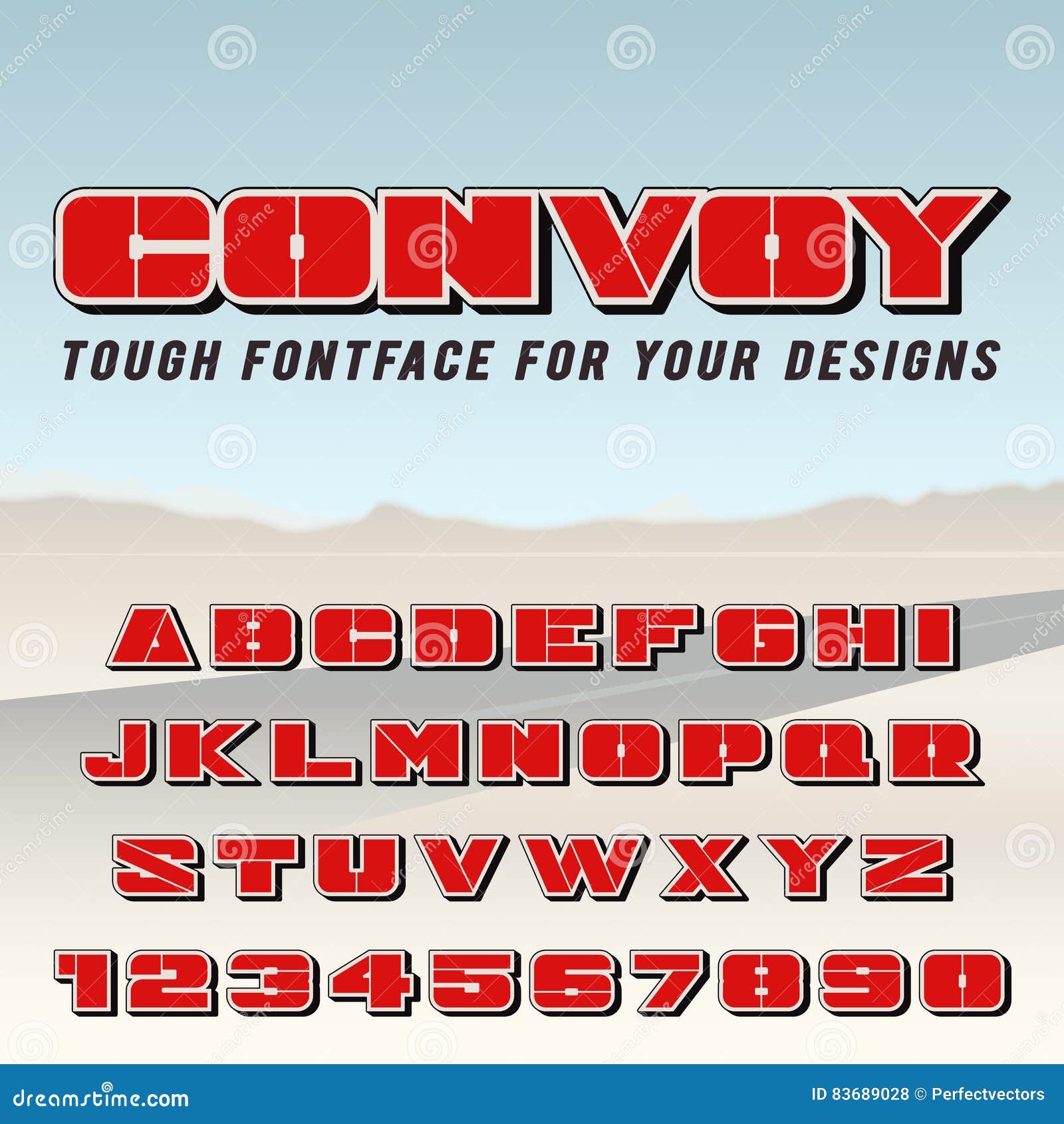 Vector Poster Font stock vector. Illustration of poster - 83689028