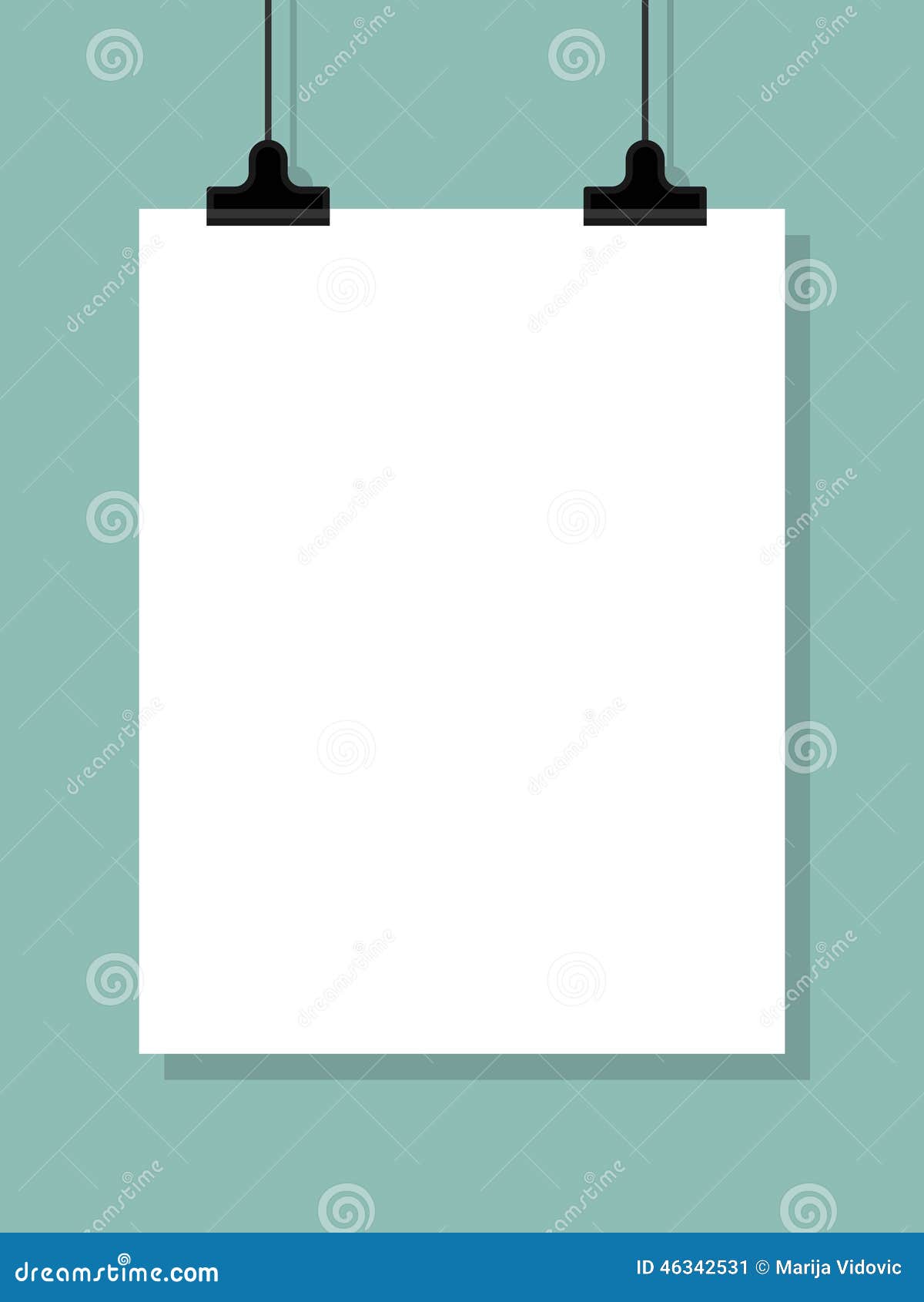 Vector poster template stock vector. Illustration of hanging - 46342531