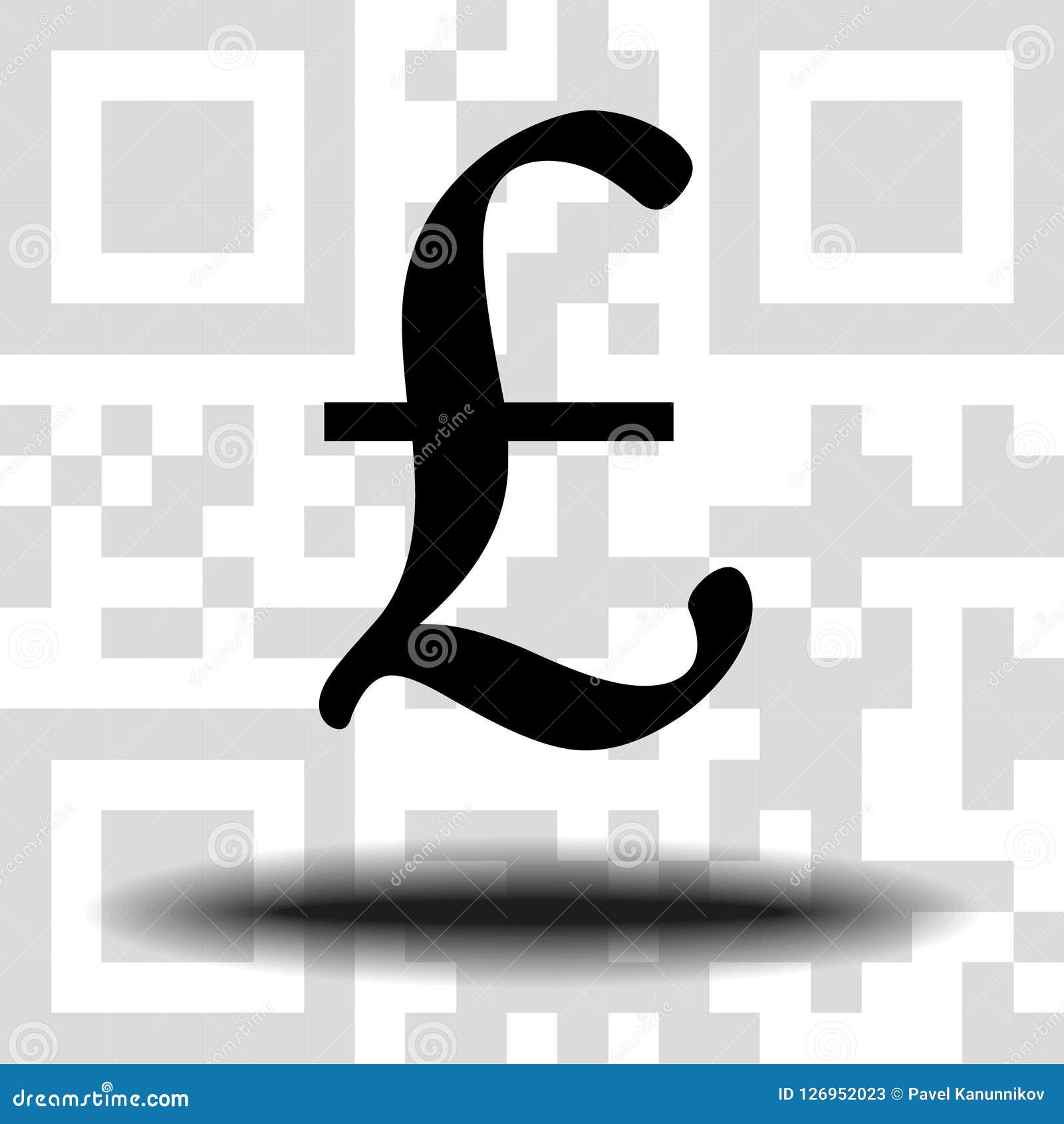 Vector Pound Sterling Sign Made Of Great Amount Of Golden Coins ...