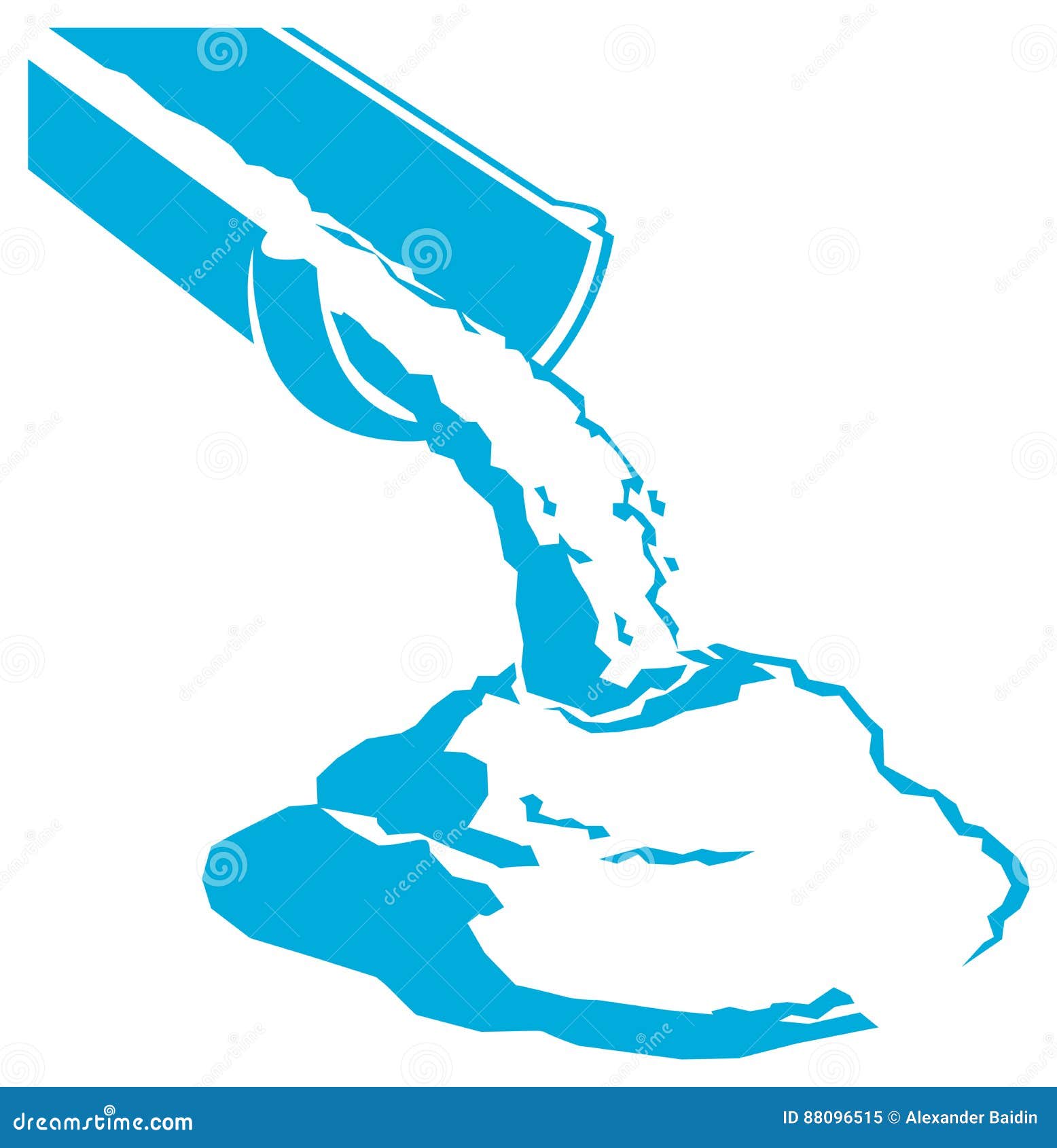 Vector Pouring Concrete Icon Stock Vector - Illustration of contractor ...