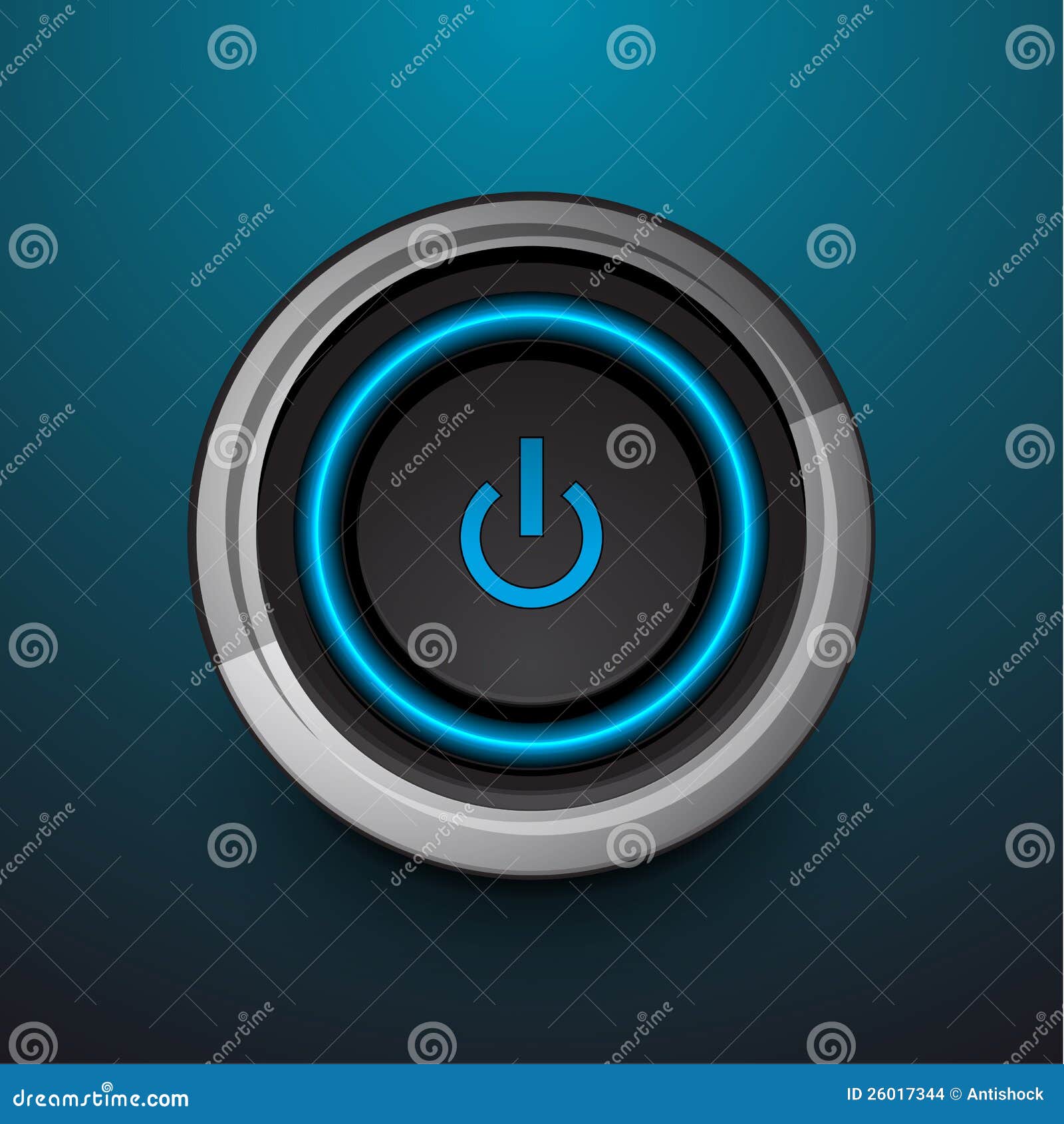 Vector power button stock vector. Illustration of concept - 26017344