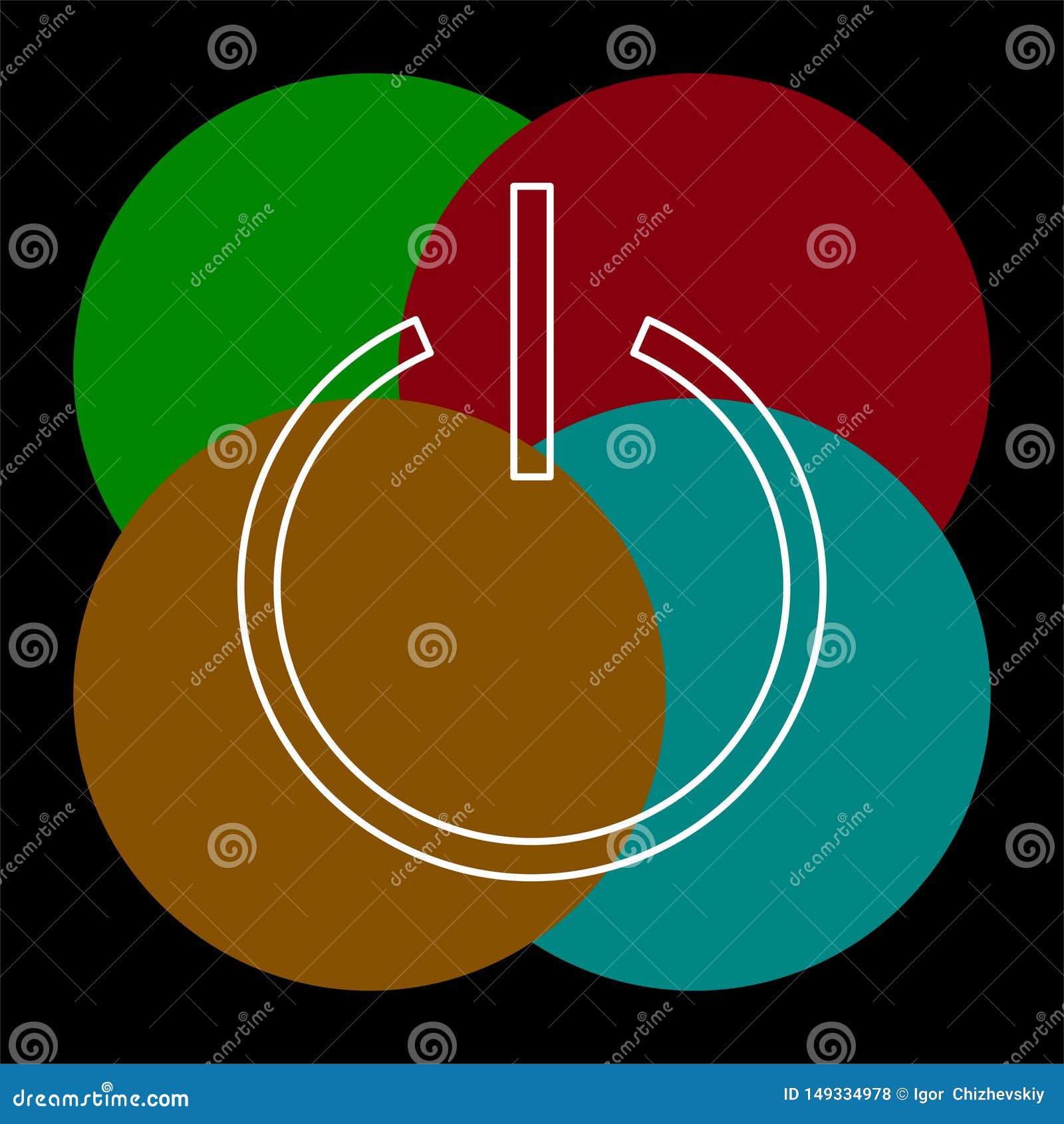 Vector Power Button, Start Technology Symbol Stock Vector ...