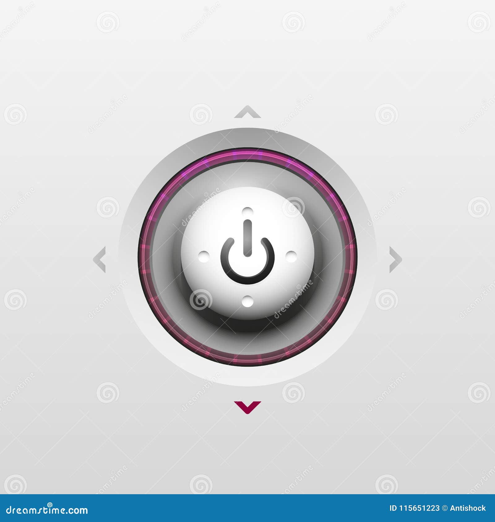 Power Button Technology Logo, Digital Art Techno Concept, on Off Icon ...
