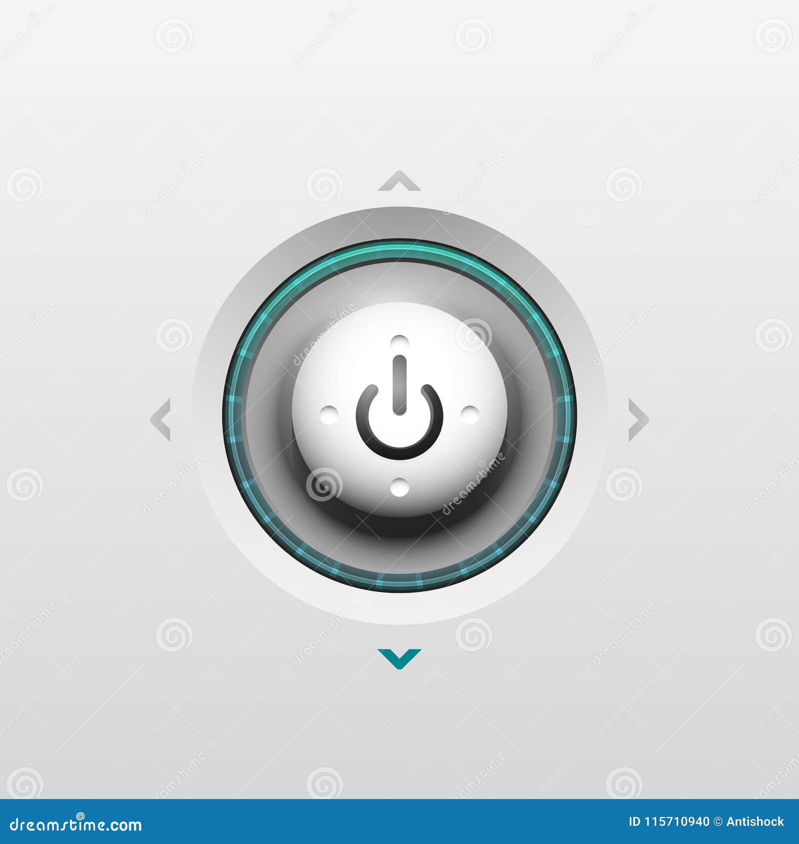 Power Button Technology Logo, Digital Art Techno Concept, on Off Icon ...