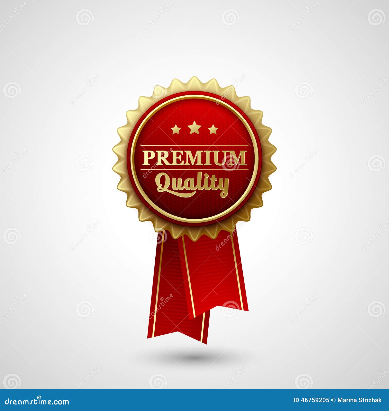 Vector Premium Quality Badge Label Stock Vector - Illustration of metal ...