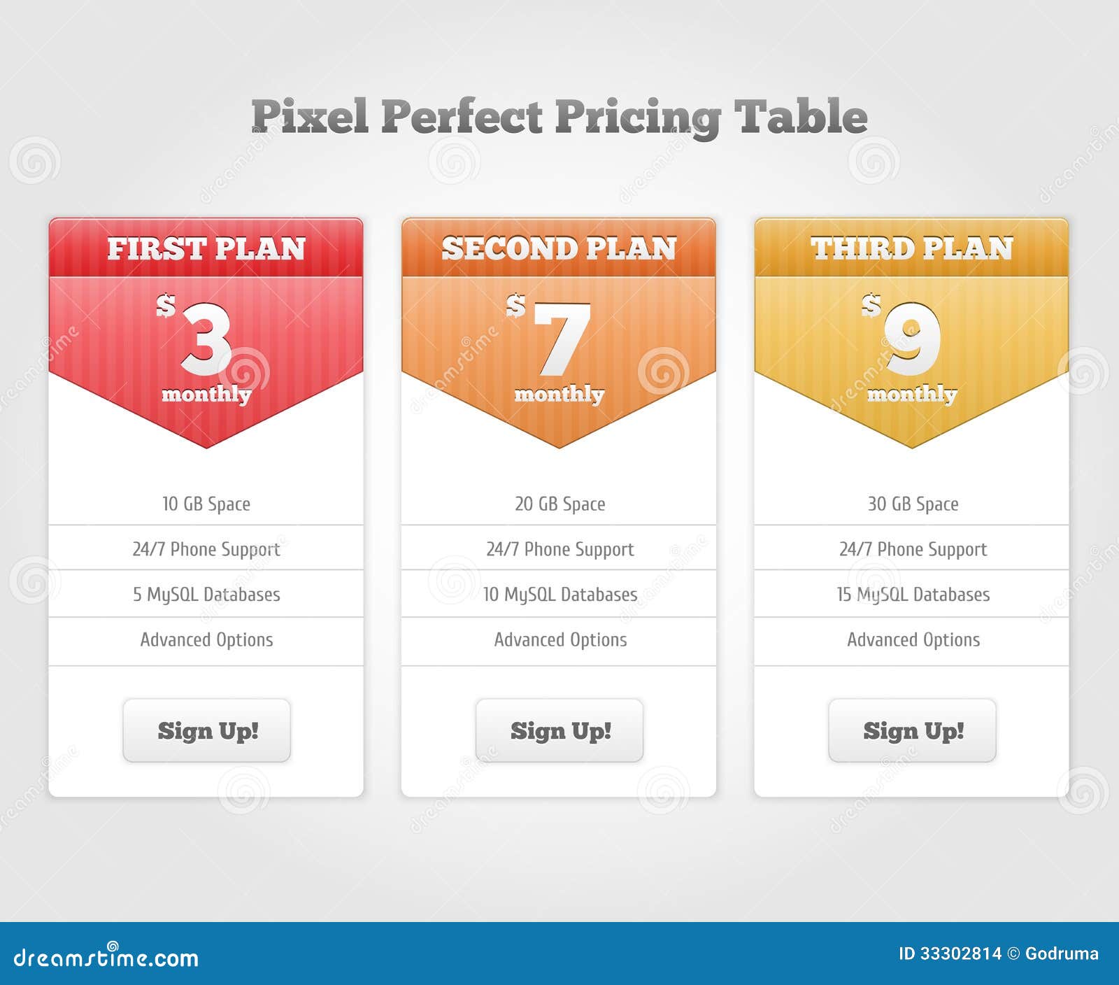 Price Table Concept In Realistic Neuromorphism Vector Design. Pricing ...
