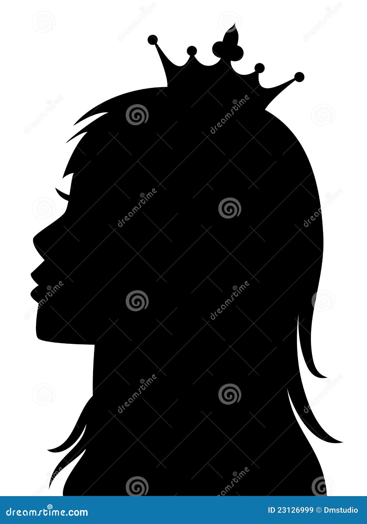 Vector princess or queen stock vector. Illustration of pretty - 23126999
