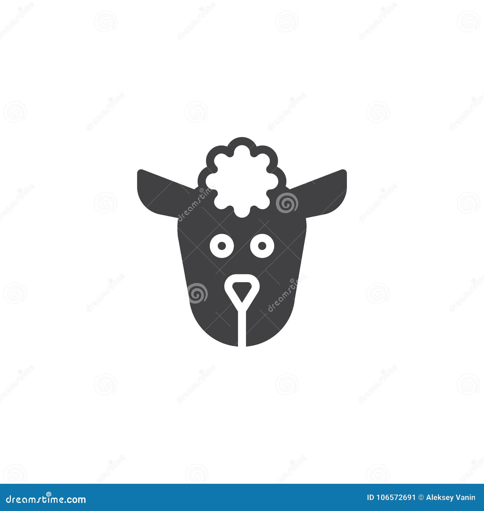 Vector Principal Del Icono De Las Ovejas Ilustración del Vector ...