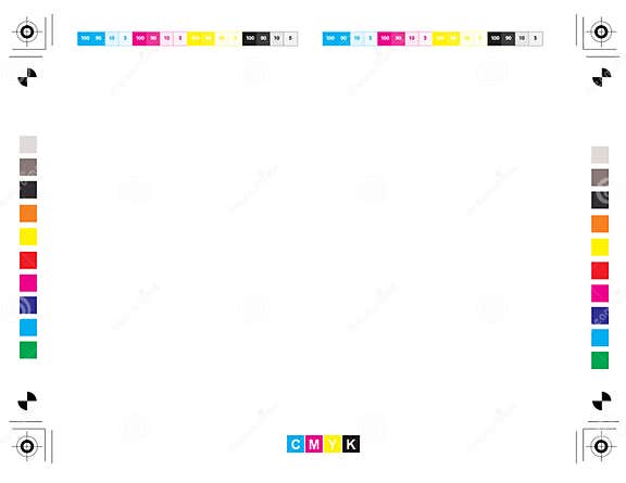 Vector Printing Calibration Chart Stock Vector - Illustration of marks ...
