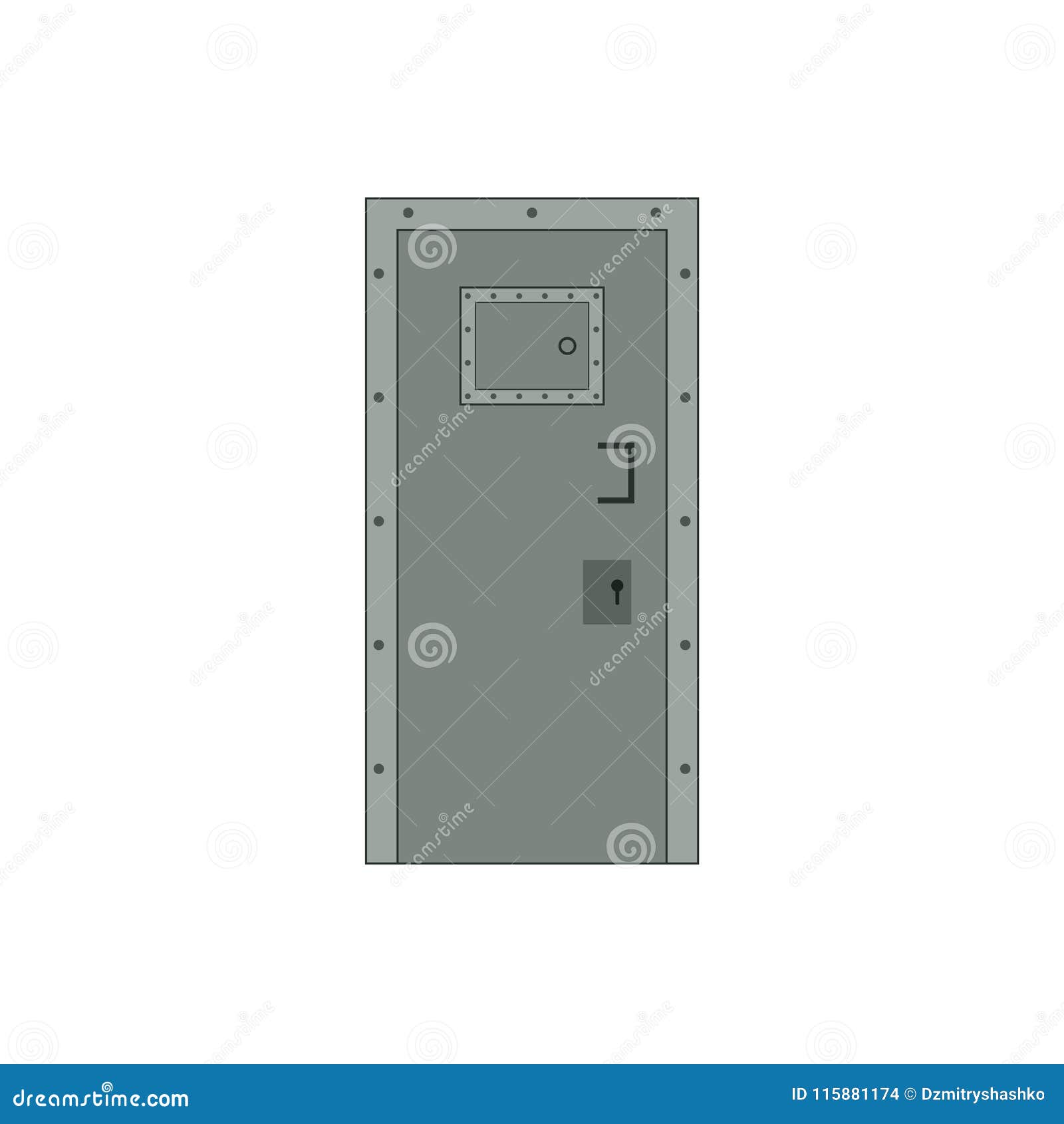Vector Set Of Prison Icons. Prisoner, Detention, Cell, Escape, Work ...