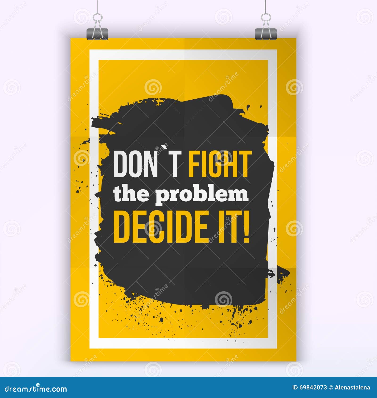 Vector Problem Quote . Motivation Inspiration Stock Vector ...
