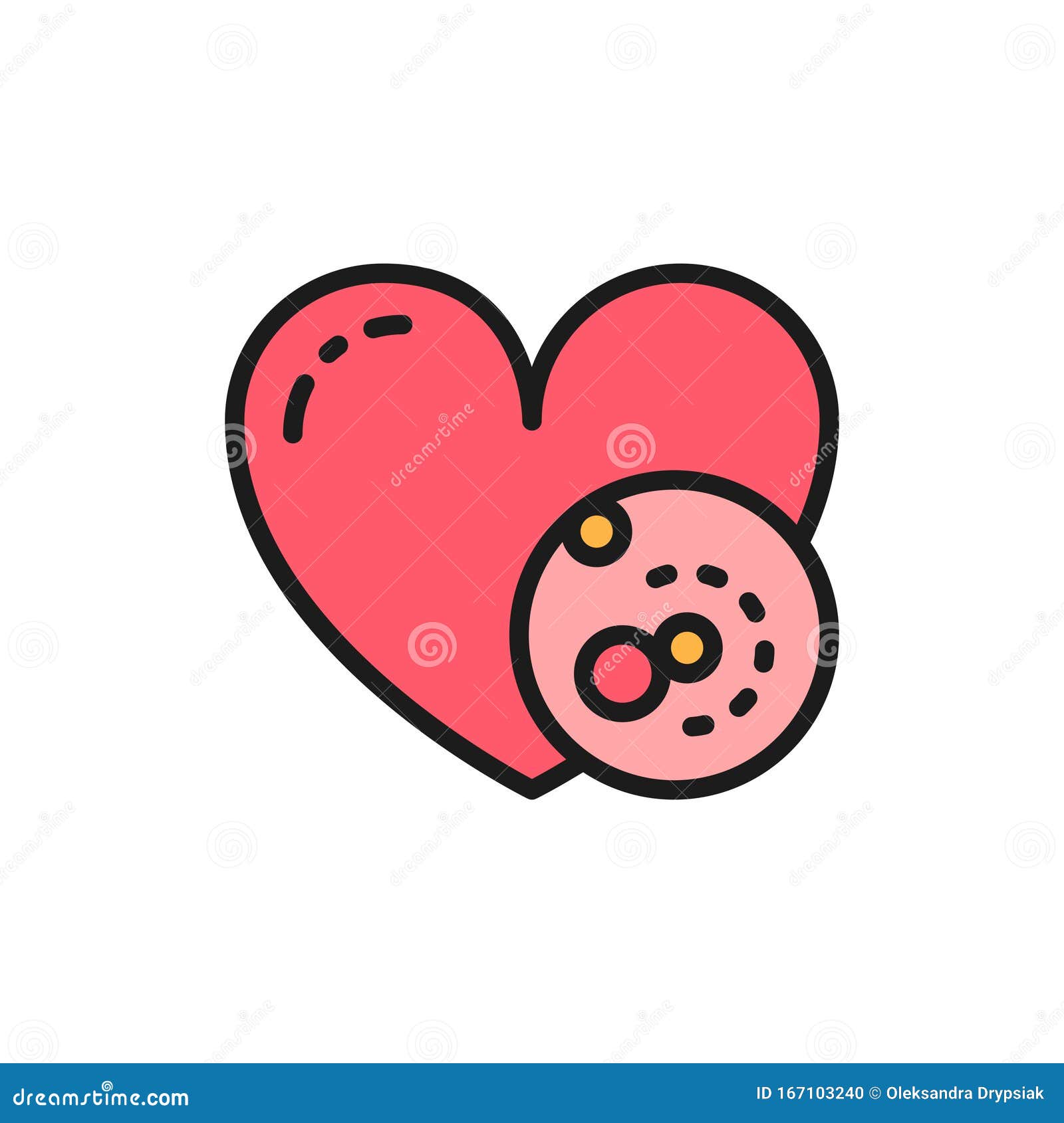 Thrombus Icon Vector From Disease Collection. Thin Line Thrombus ...