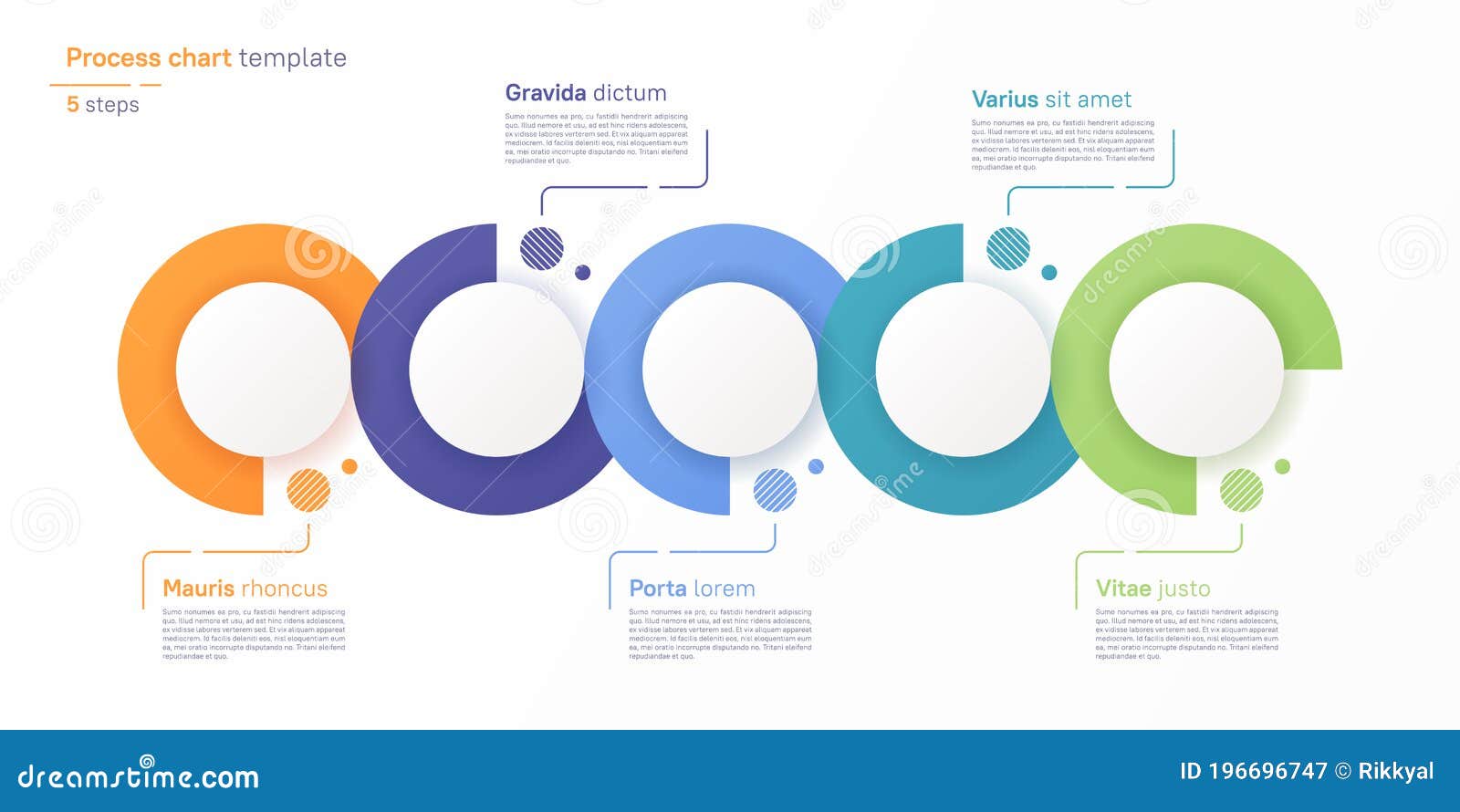 Vector Process Chart Design Template Stock Vector - Illustration of ...