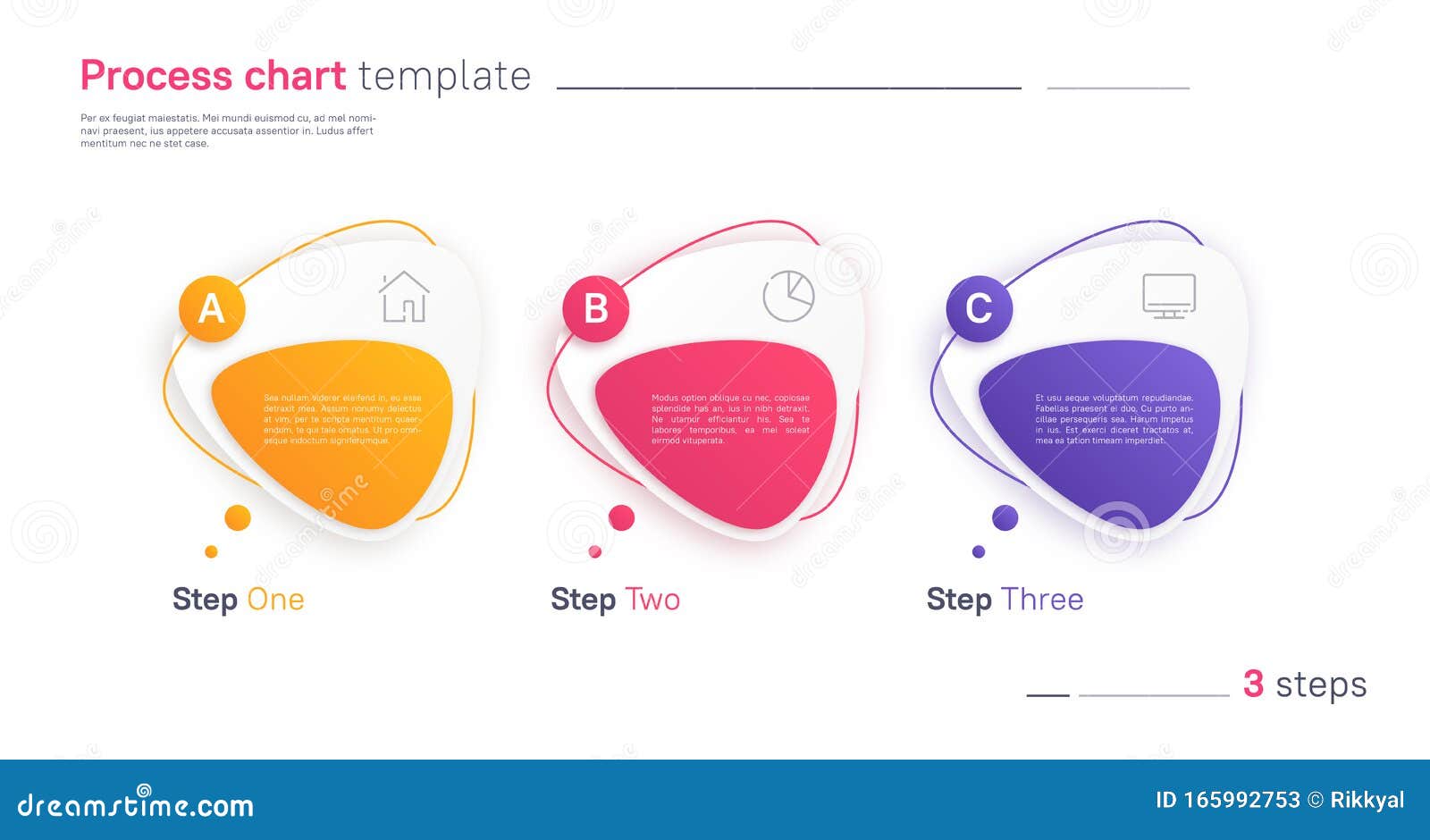 Vector Process Chart Infographic Template in the Form of Horizontal Row ...