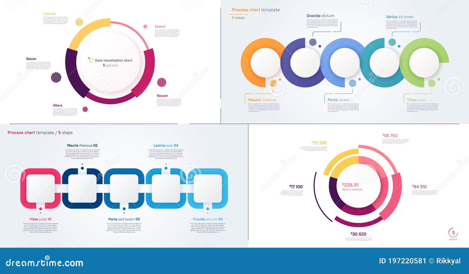 Vector Process Chart Design, Modern Template For Creating Infographics ...