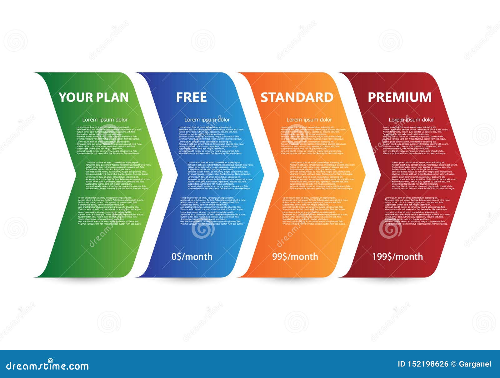 Vector Product and Services Template on White Background Stock ...