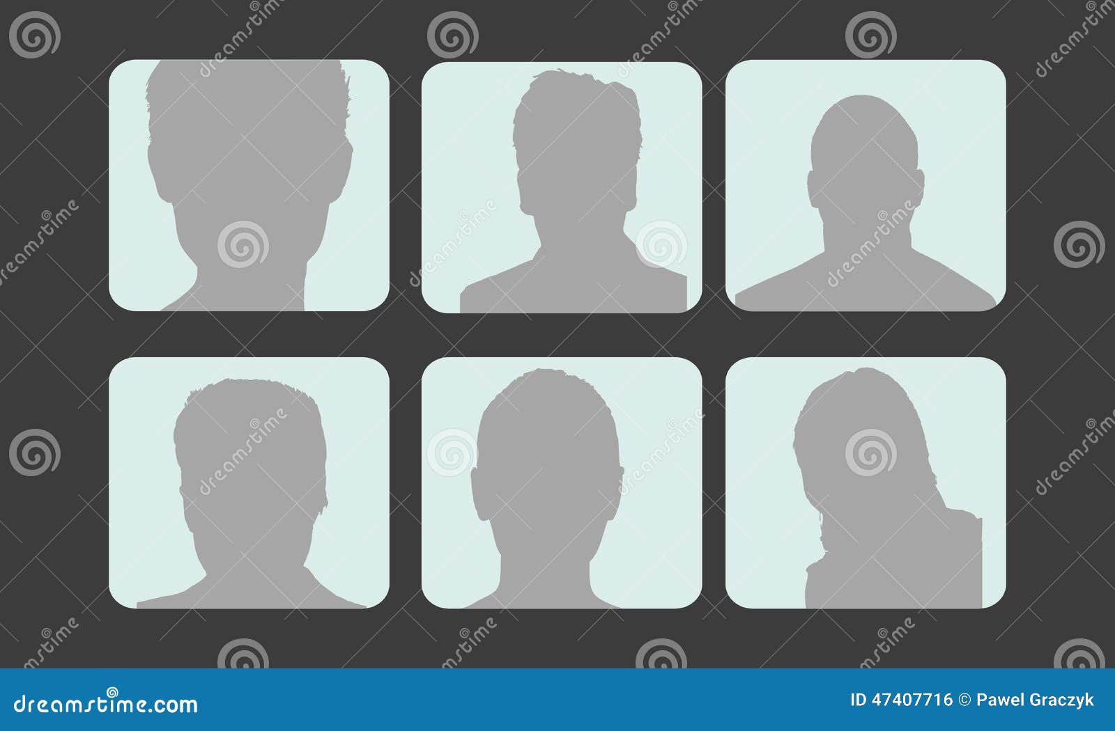 Vector profile avatars stock vector. Illustration of design - 47407716