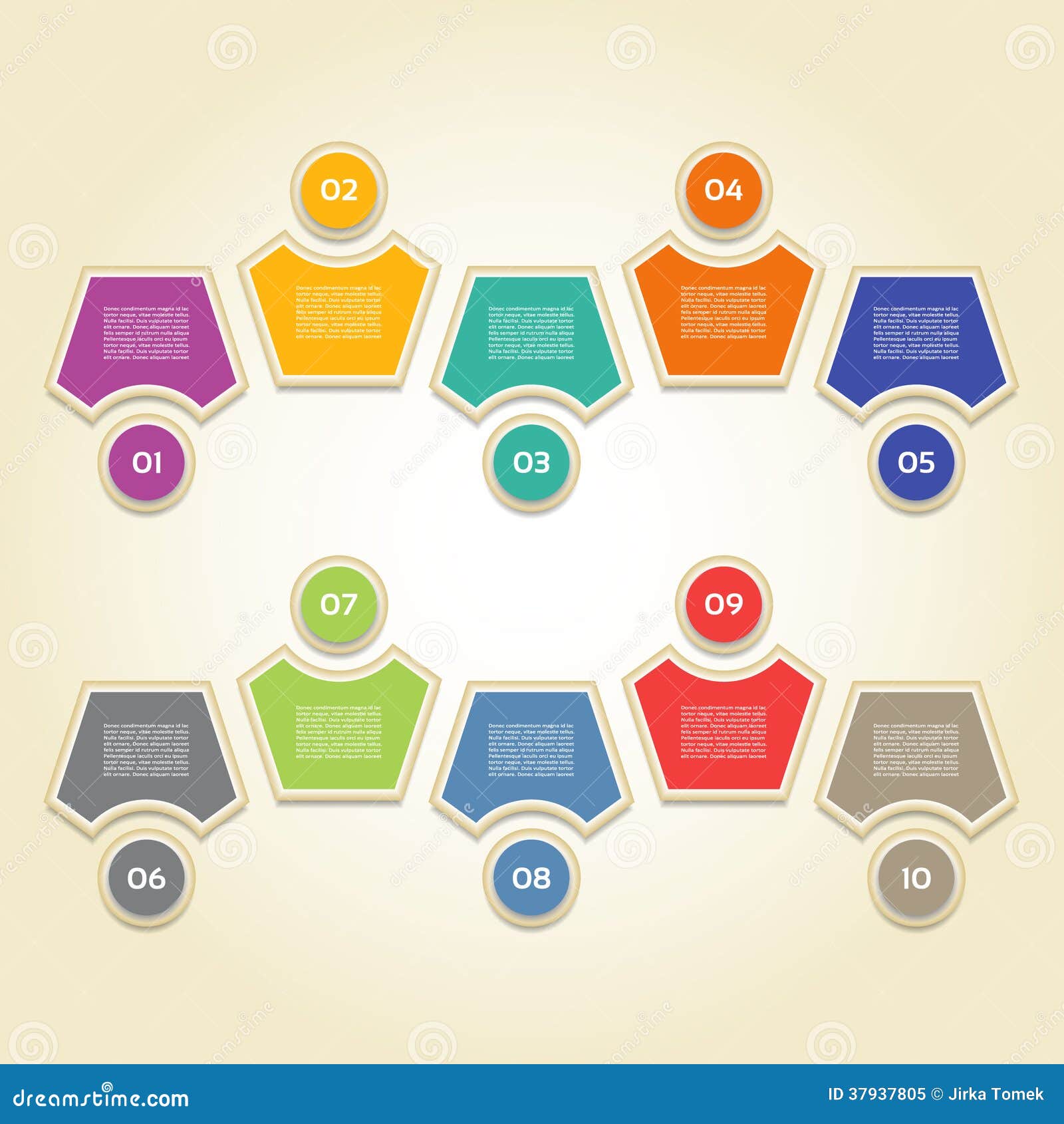 Vector Progress Background / Product Choice or Version Stock Vector ...