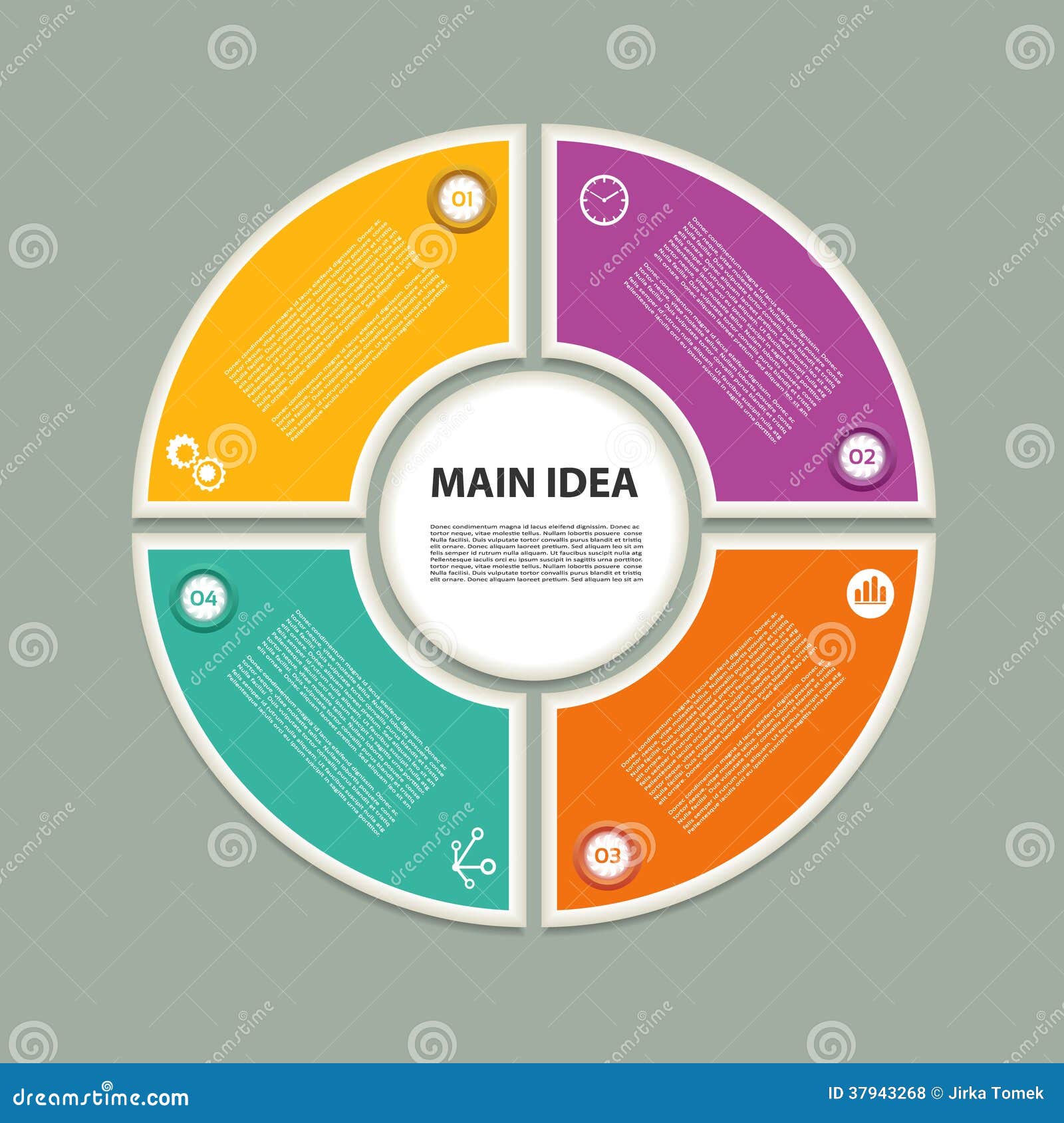 Vector Progress Background / Product Choice or Version Stock Vector ...