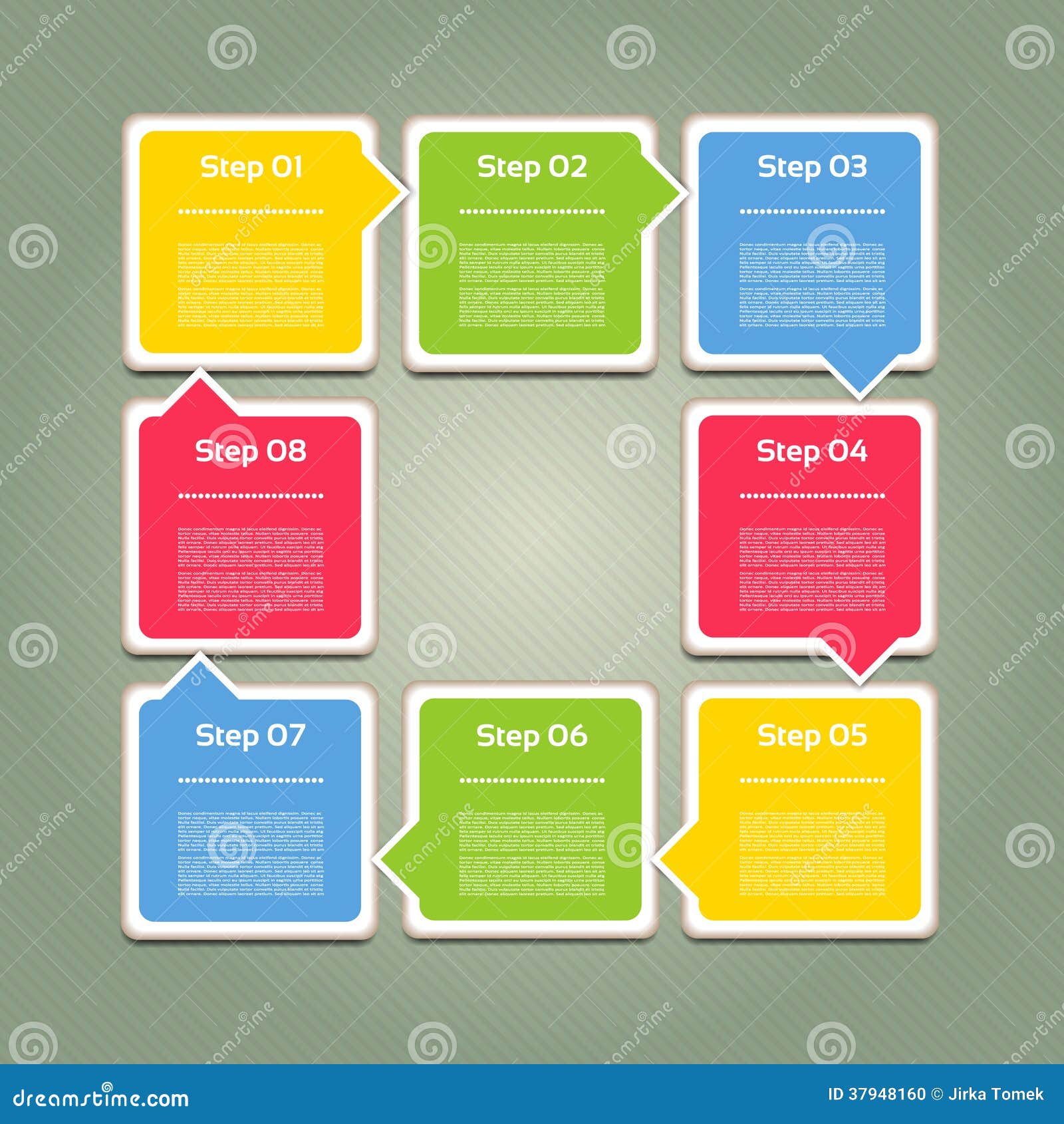 Vector Progress Background / Product Choice or Version Stock Vector ...