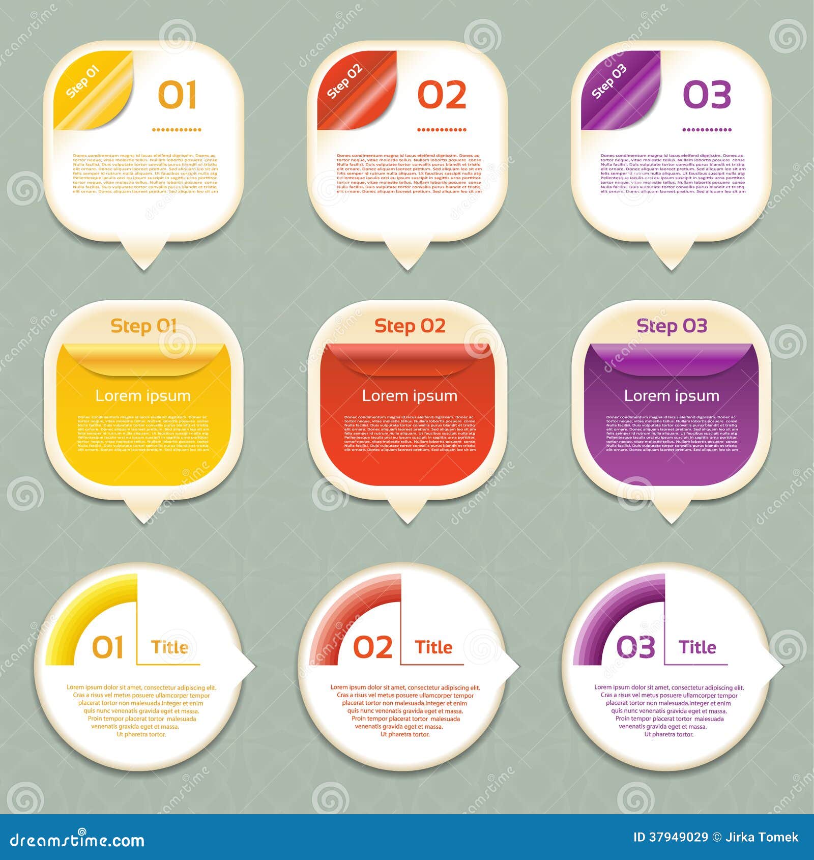 Vector Progress Background / Product Choice or Version Stock Vector ...