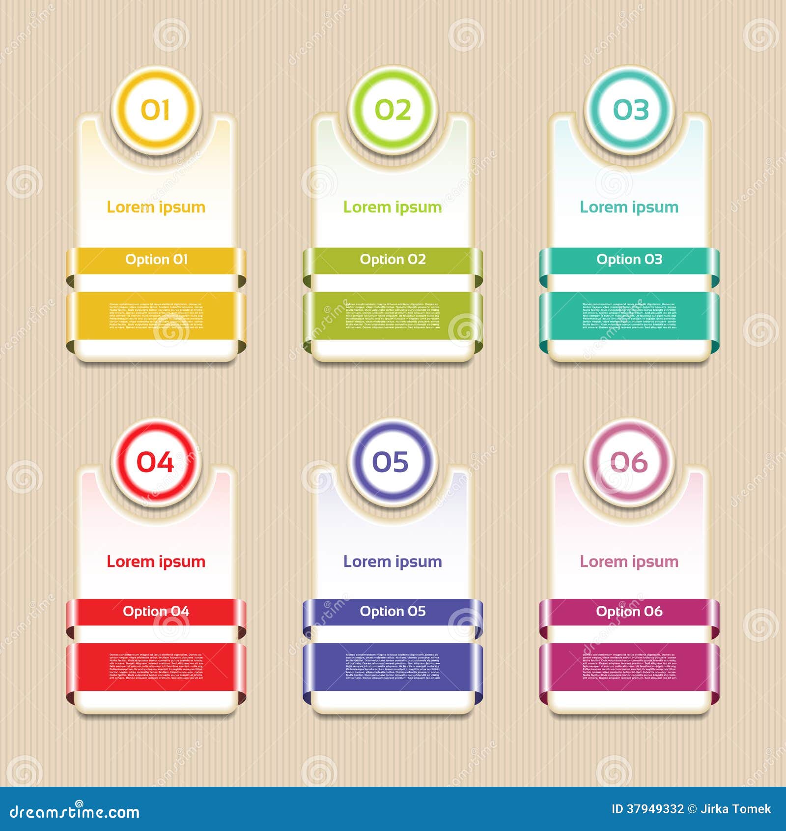 Vector Progress Background / Product Choice or Version Stock Vector ...