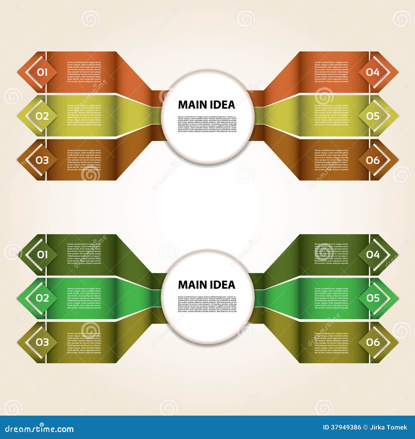 Vector Progress Background / Product Choice or Version Stock Vector ...